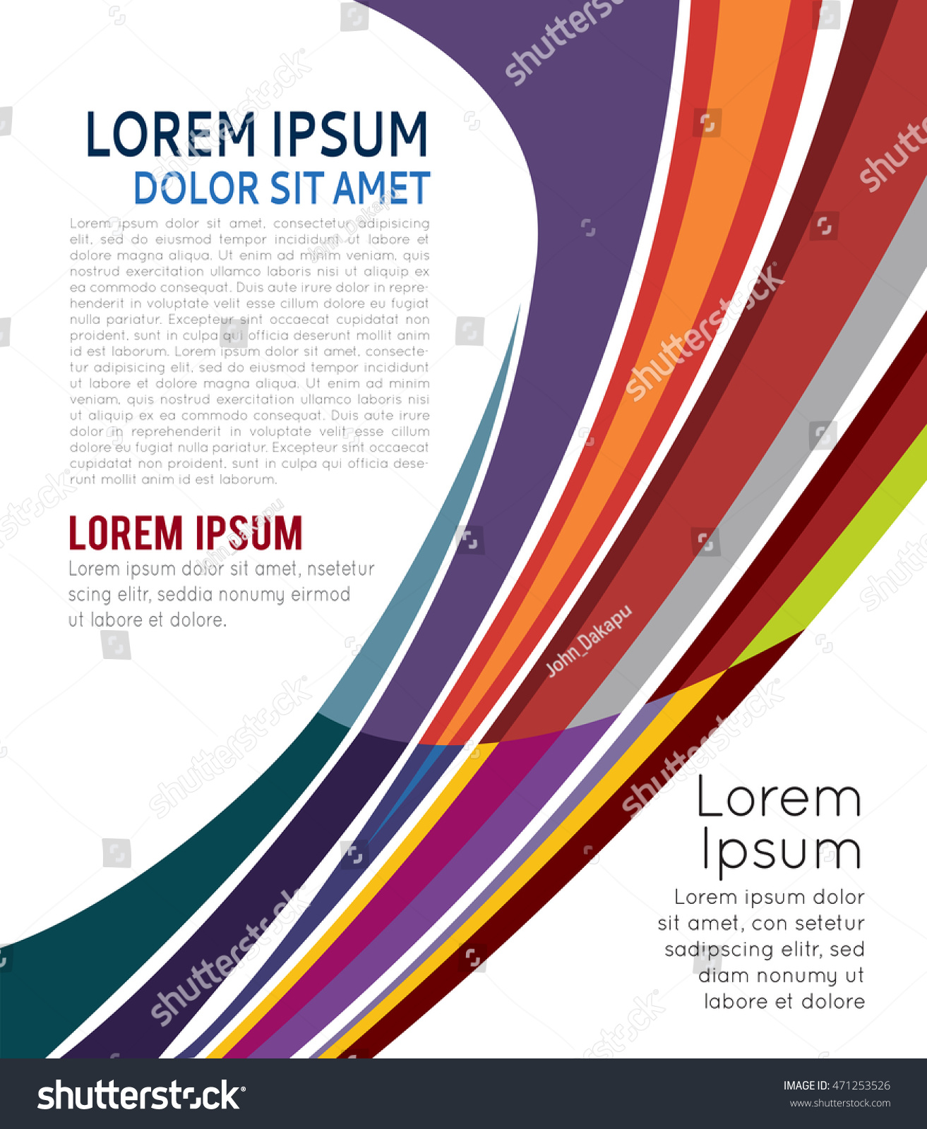 Brochure Design Content Background Design Layout Stock Vector (Royalty ...