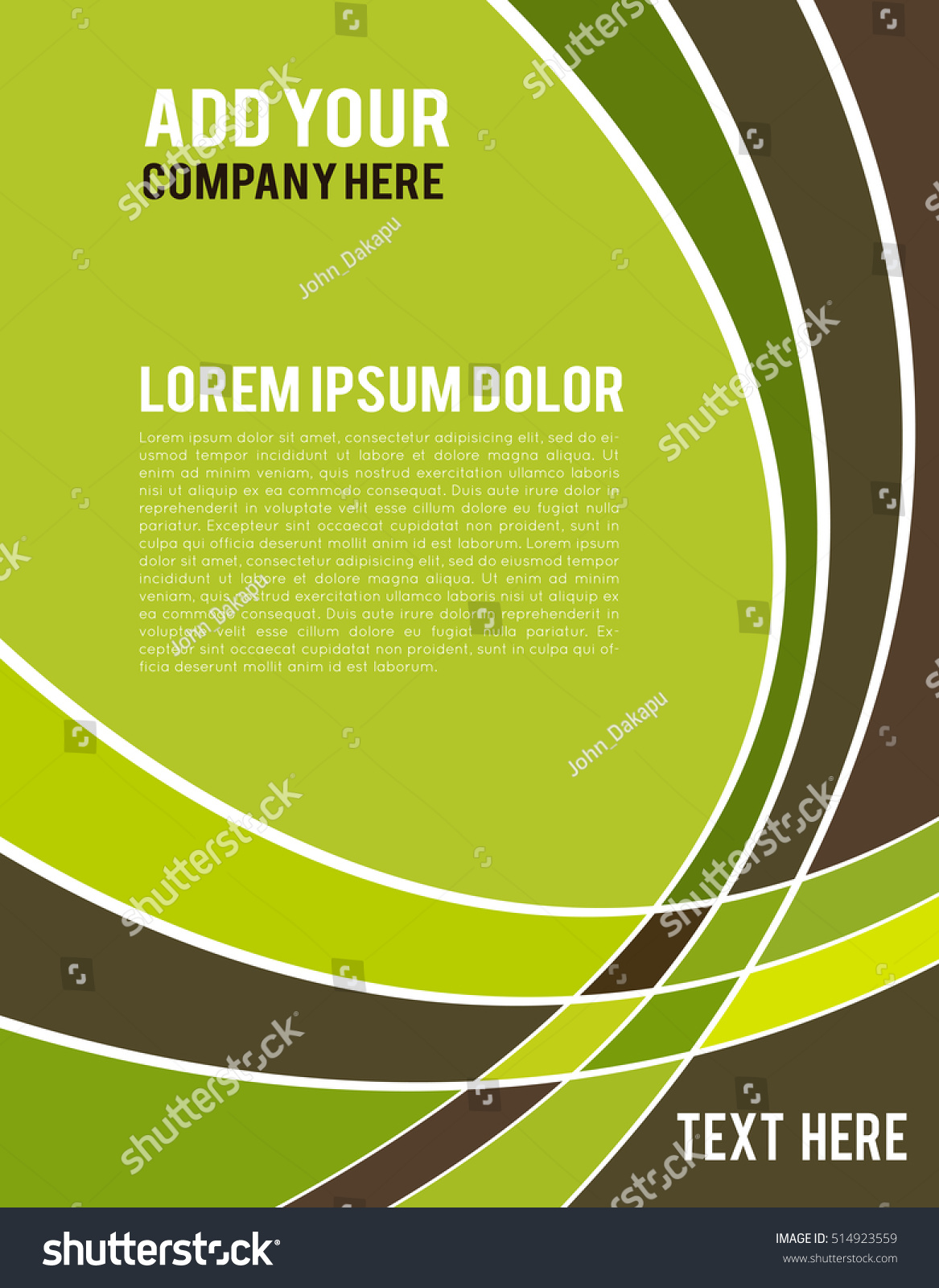Brochure Design Content Background Design Layout Stock Vector (Royalty ...