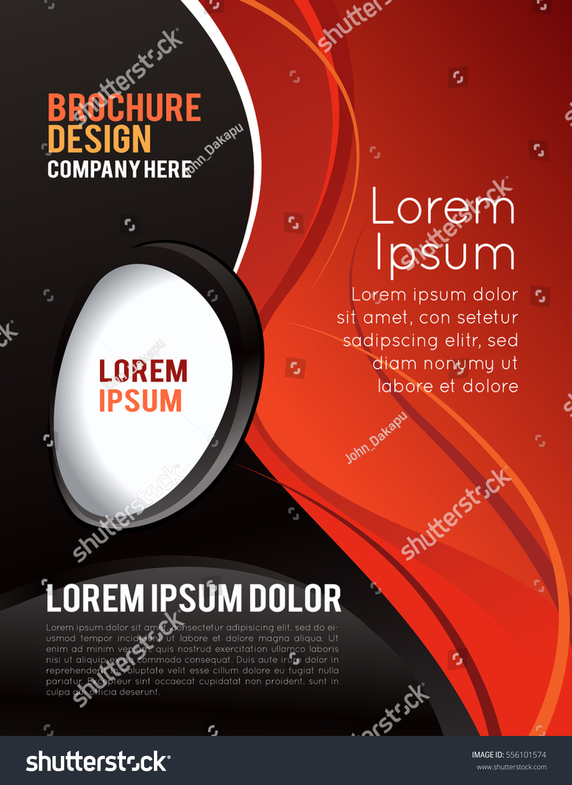 Brochure Design Content Background Design Layout Stock Vector (Royalty ...