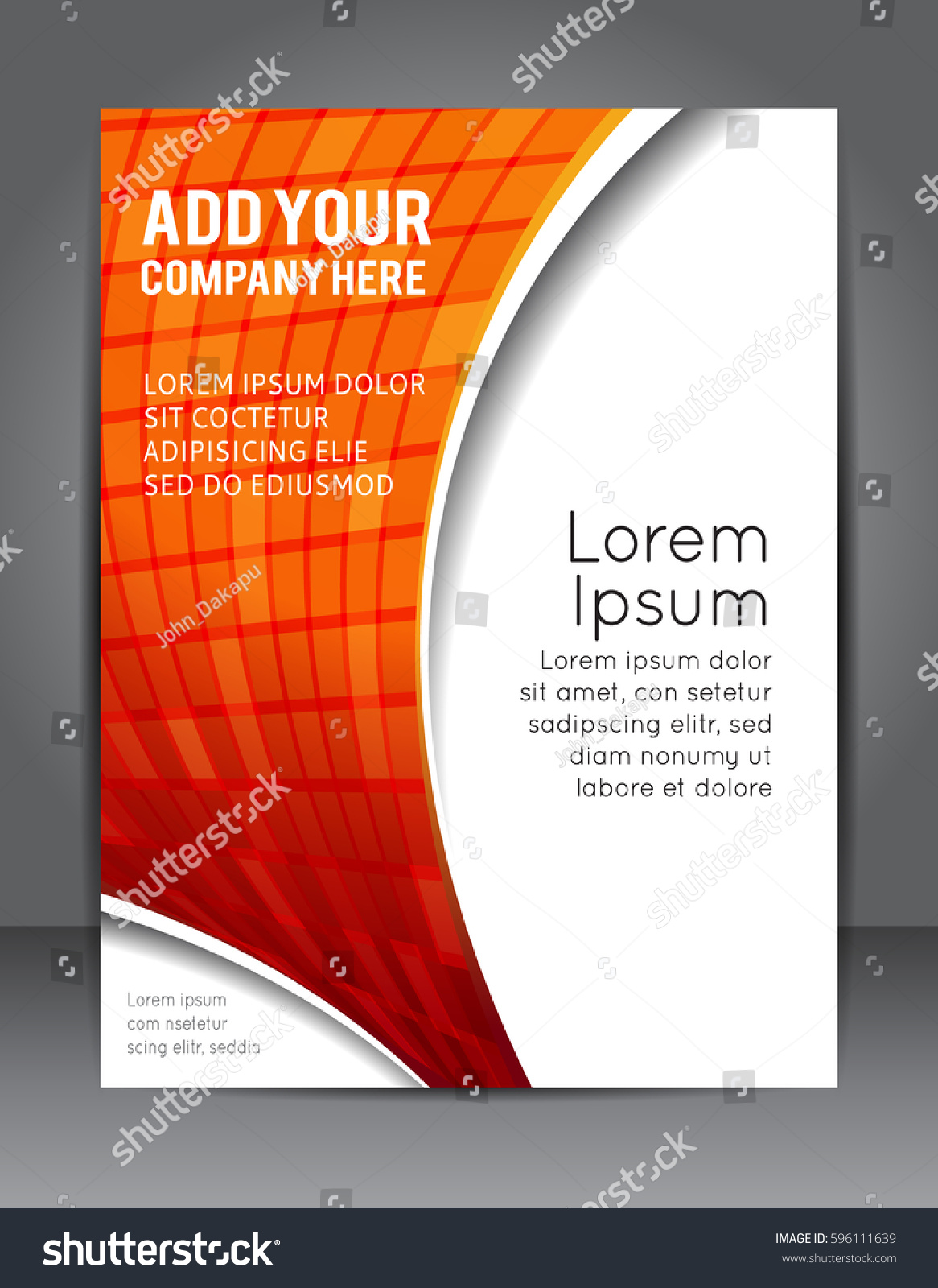 Brochure Design Content Background Design Layout Stock Vector (Royalty ...