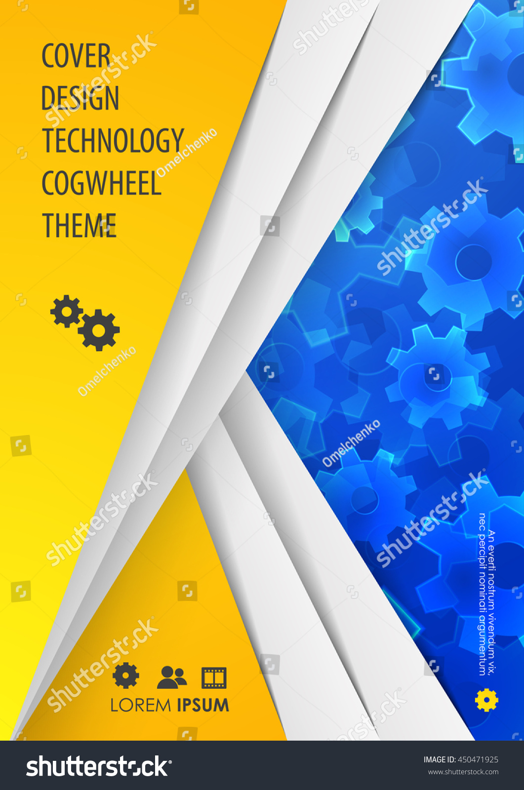 Brochure Design Template Cover Presentation Background Stock Vector ...