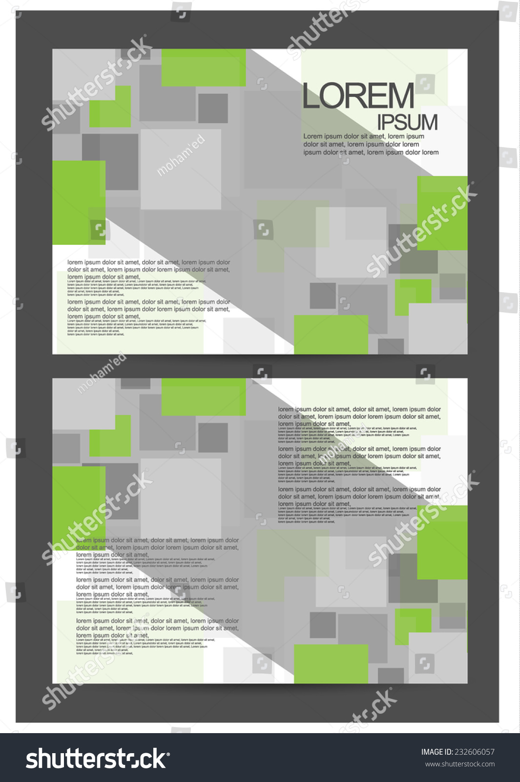 Brochure Design Vector Stock Vector (Royalty Free) 232606057 | Shutterstock