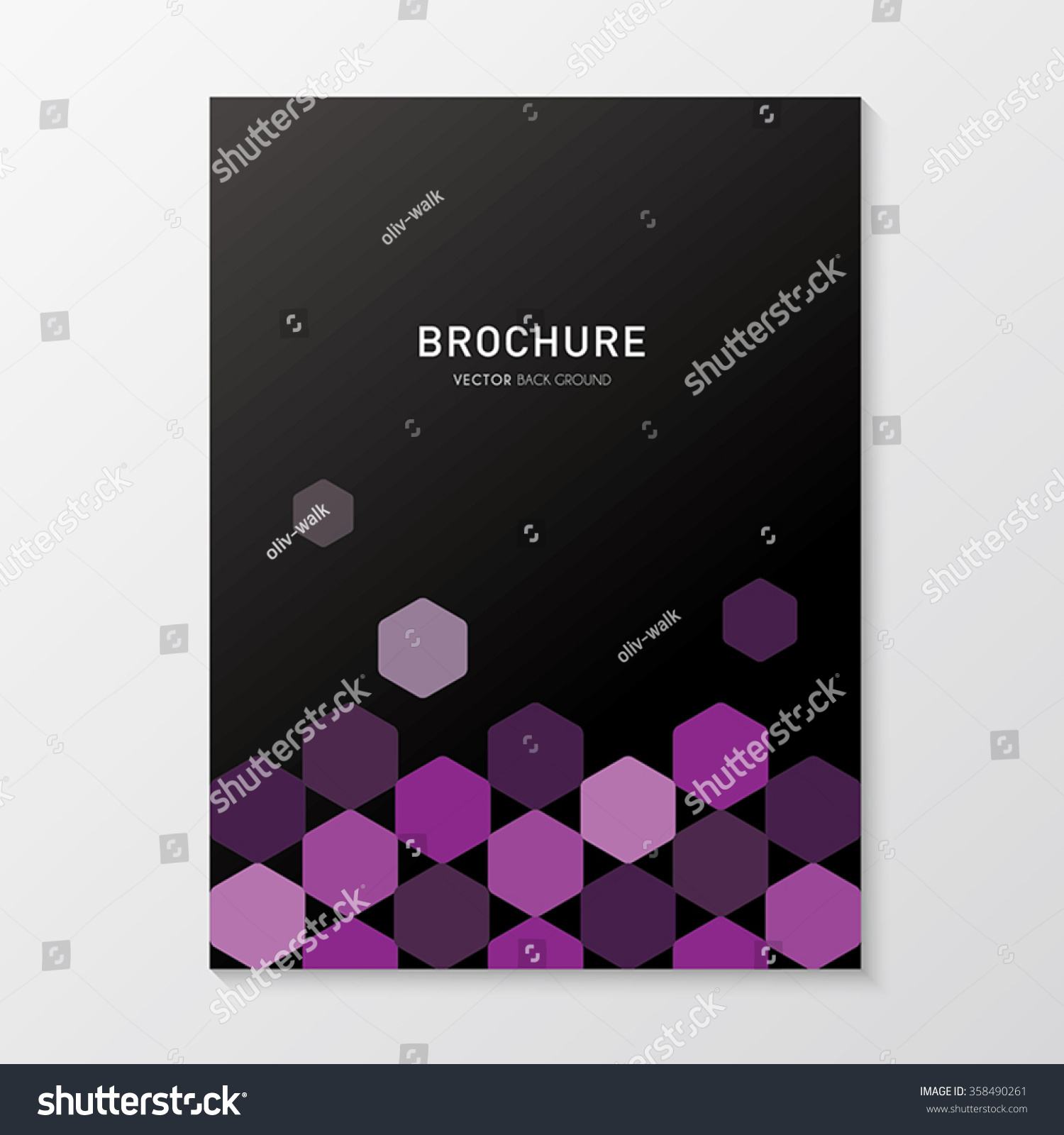 Brochure Design Hexagon Pattern Stock Vector (Royalty Free) 358490261