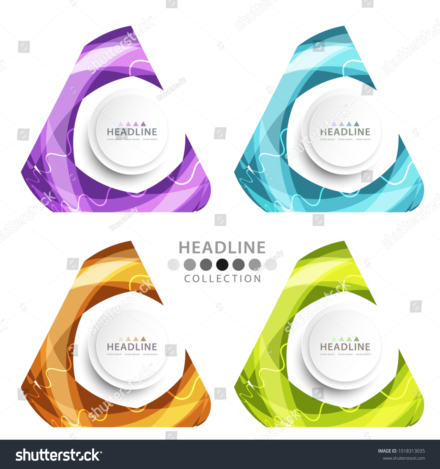Brochure Header Colorful Layout Background Template Stock Vector ...