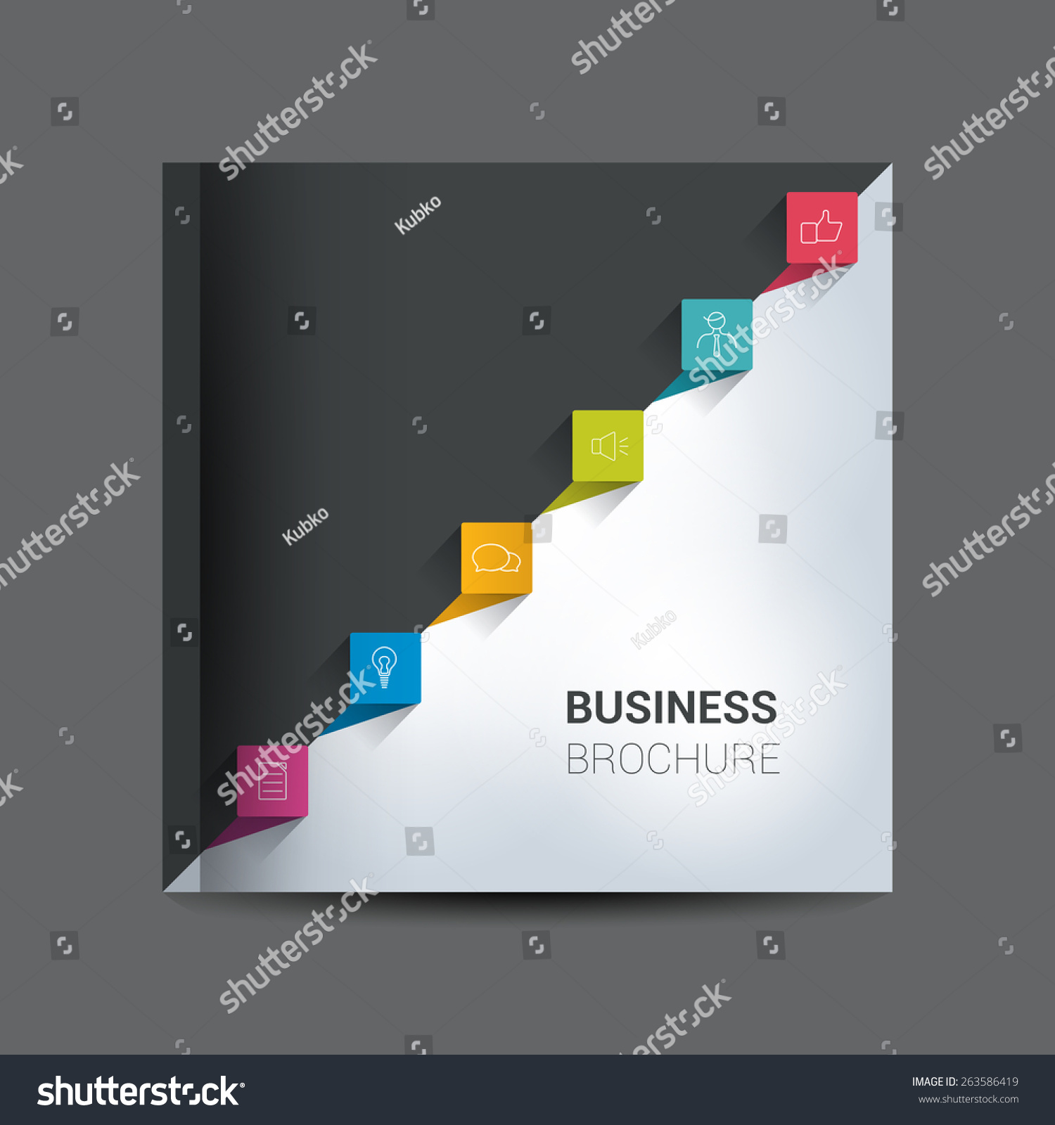 Brochure Report Layout Template Info Graphic Stock Vector (Royalty Free ...