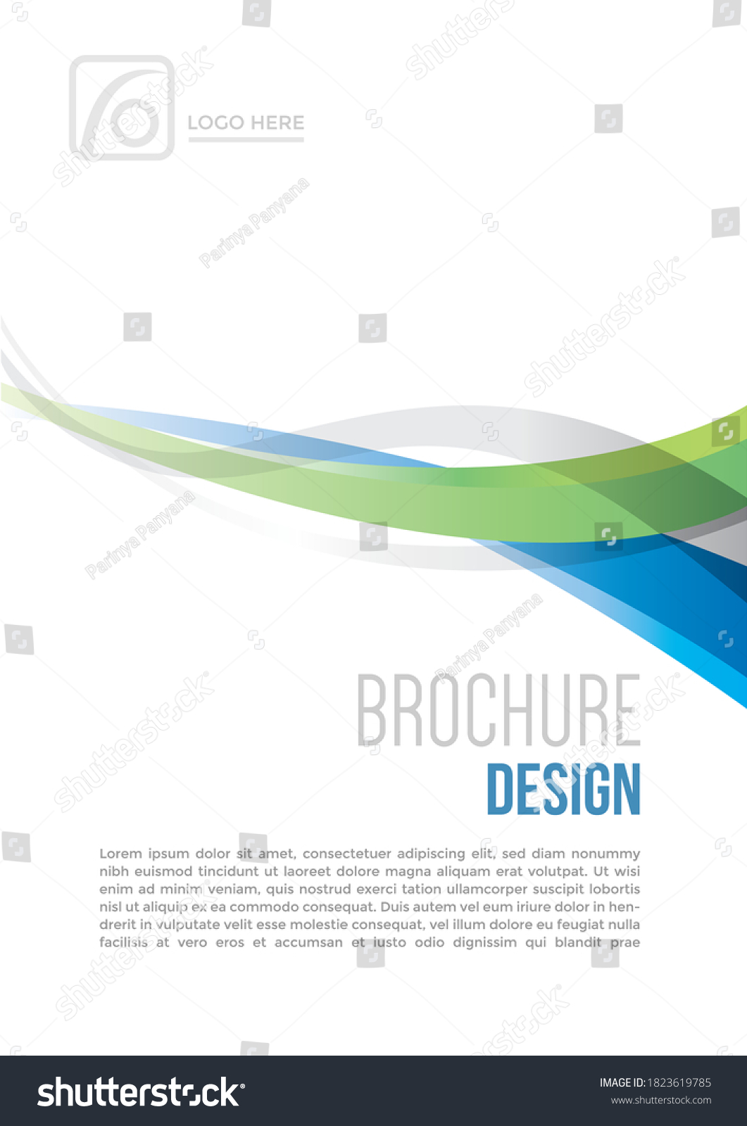 Brochure Template On Illustration Graphic Vector Stock Vector (Royalty ...