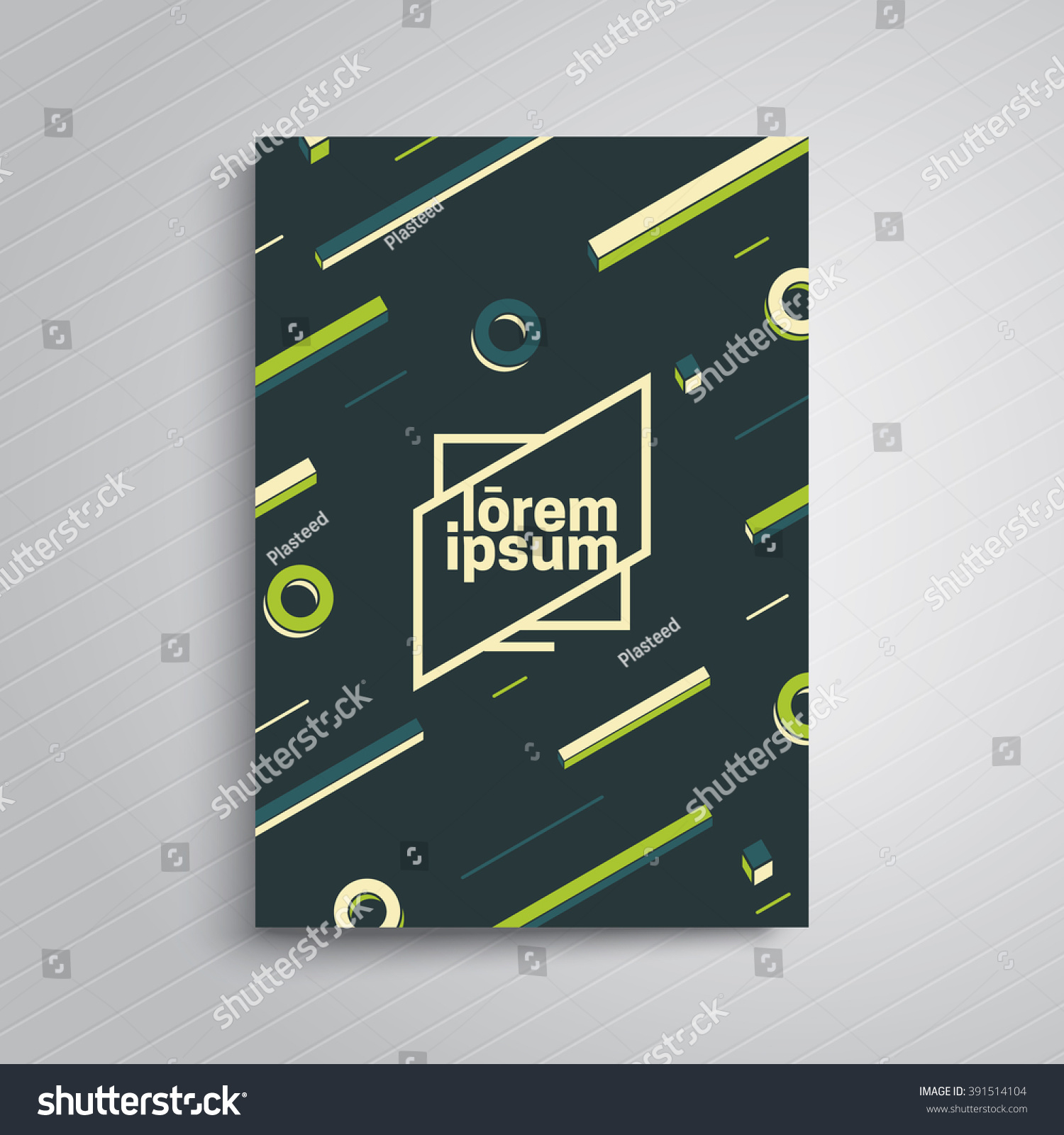 Brochure Title Sheet Template Dynamic Design Stock Vector (Royalty Free ...