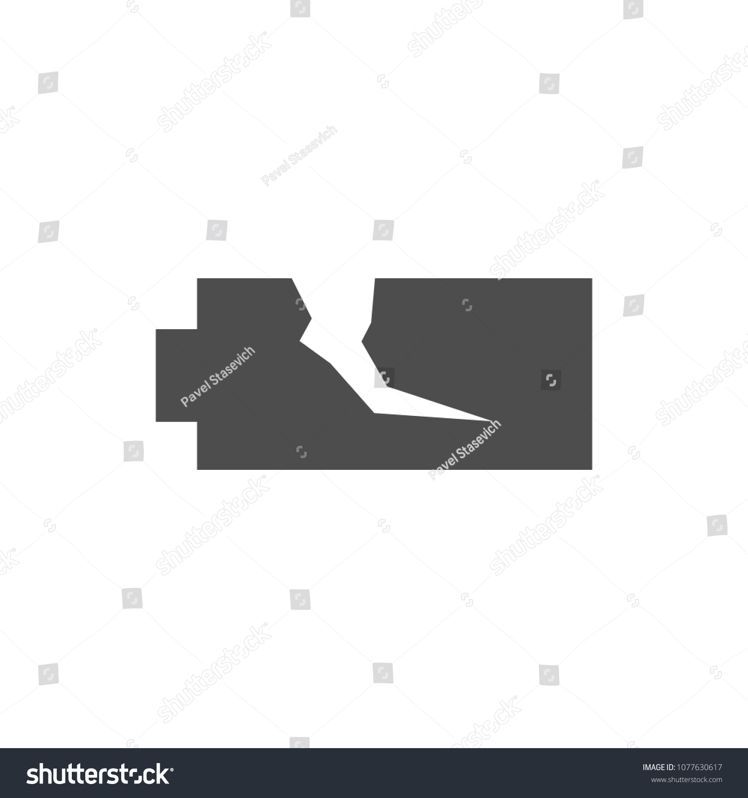 Broken Battery Icon Vector Illustration Flat Stock Vector (Royalty Free ...