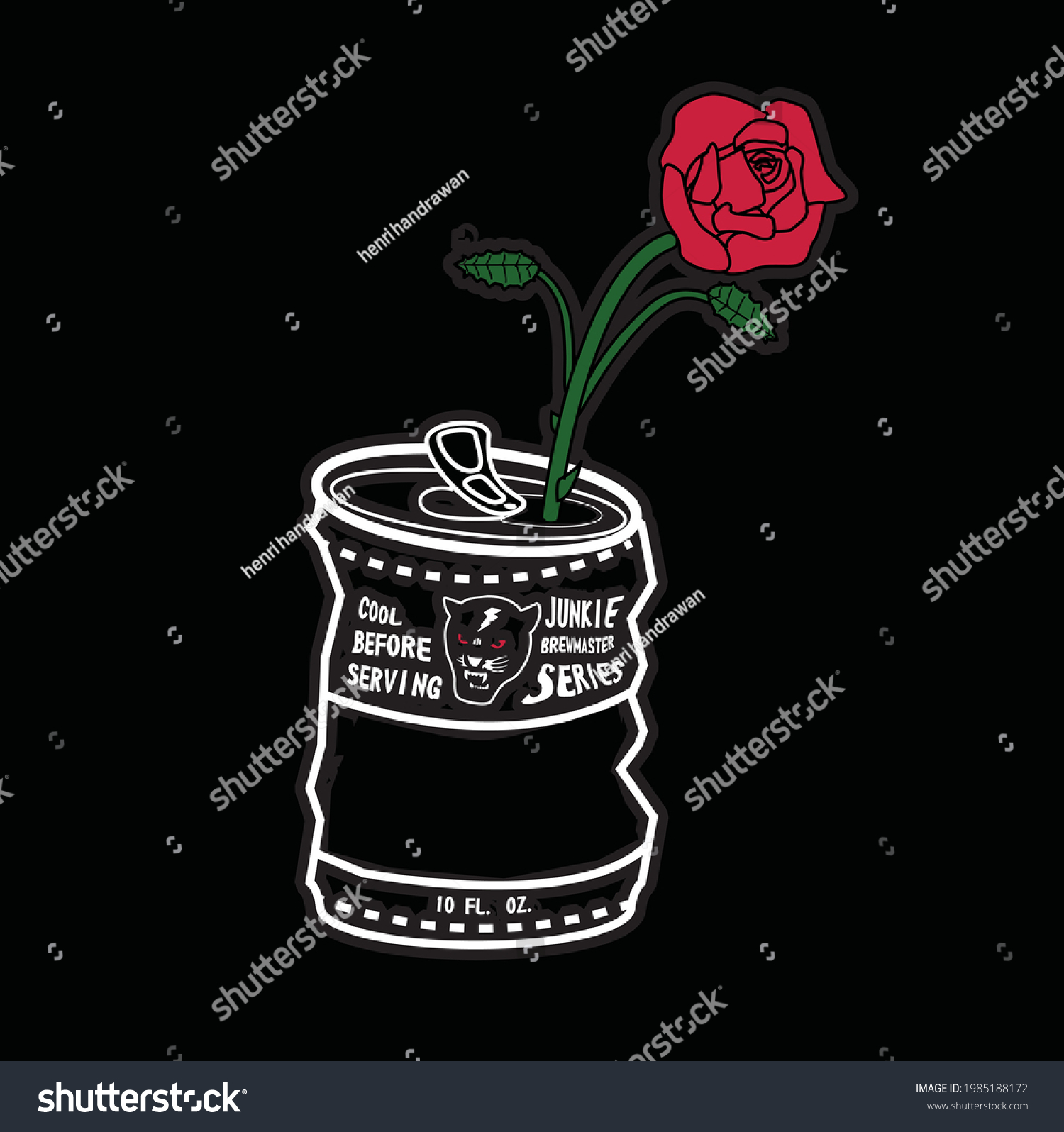 Broken Can Artwork Vector Illustration Raw Stock Vector (Royalty Free ...