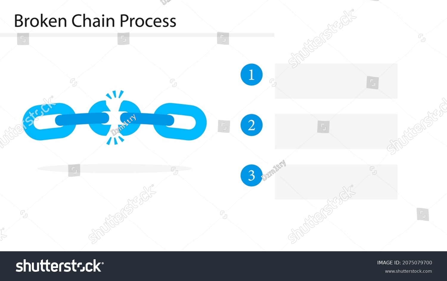 Broken Chain Process Slide Template Clipart: เวกเตอร์สต็อก (ปลอดค่า ...