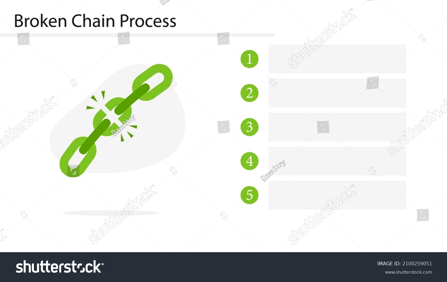 Broken Chain Process Slide Template Clipart: เวกเตอร์สต็อก (ปลอดค่า ...