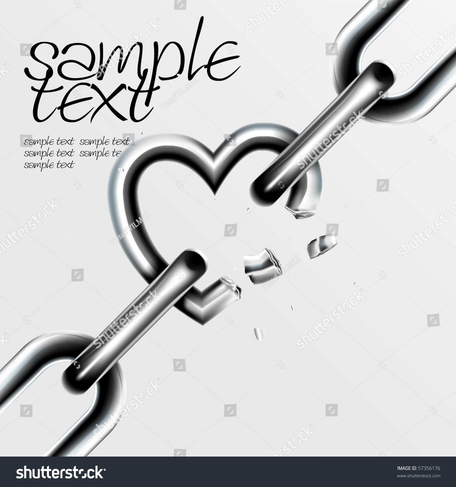 Broken Chain Set 2 Vector Drawing Stock Vector 57356176 - Shutterstock