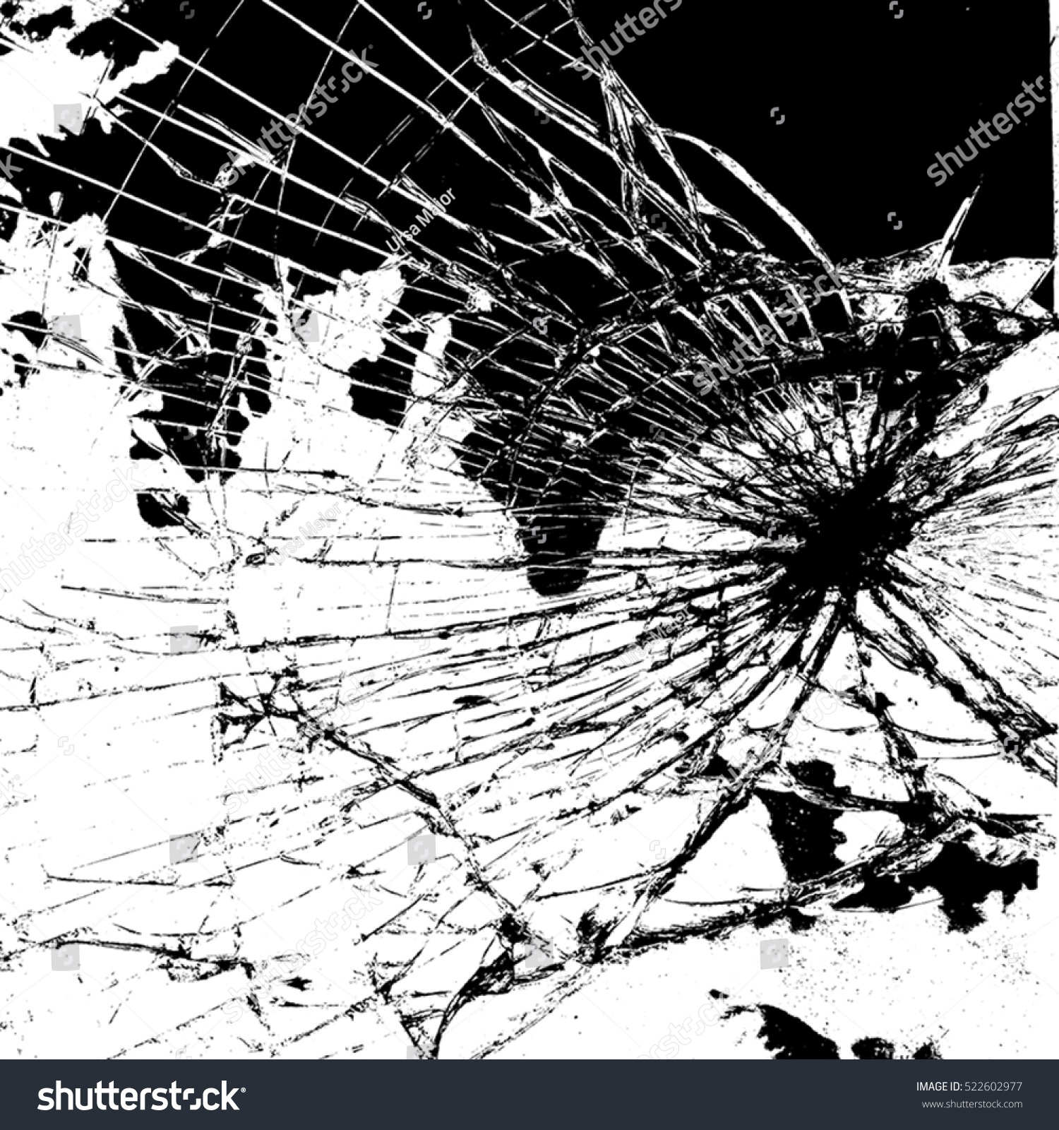 Broken Glass Overlay Texture Your Design Stock Vector (Royalty Free ...