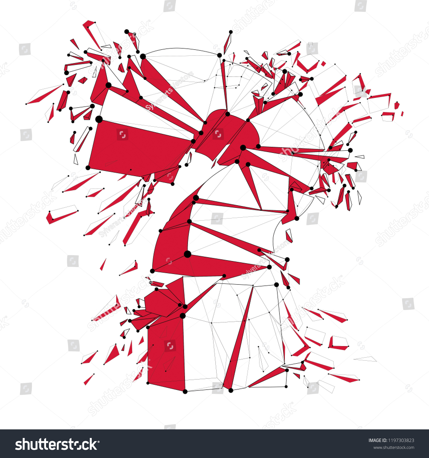Broken Question Mark Exploding Query Breaking Stock Vector (Royalty ...