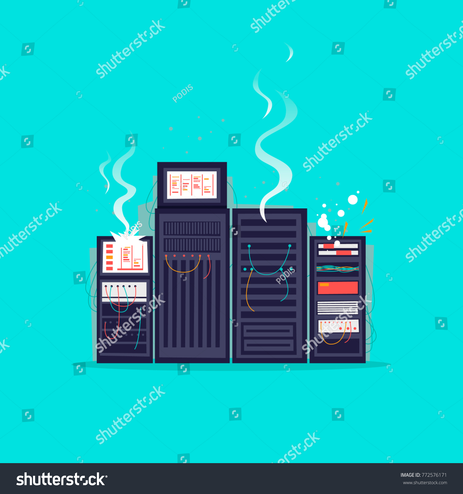 4,851 Broken server Images, Stock Photos & Vectors | Shutterstock