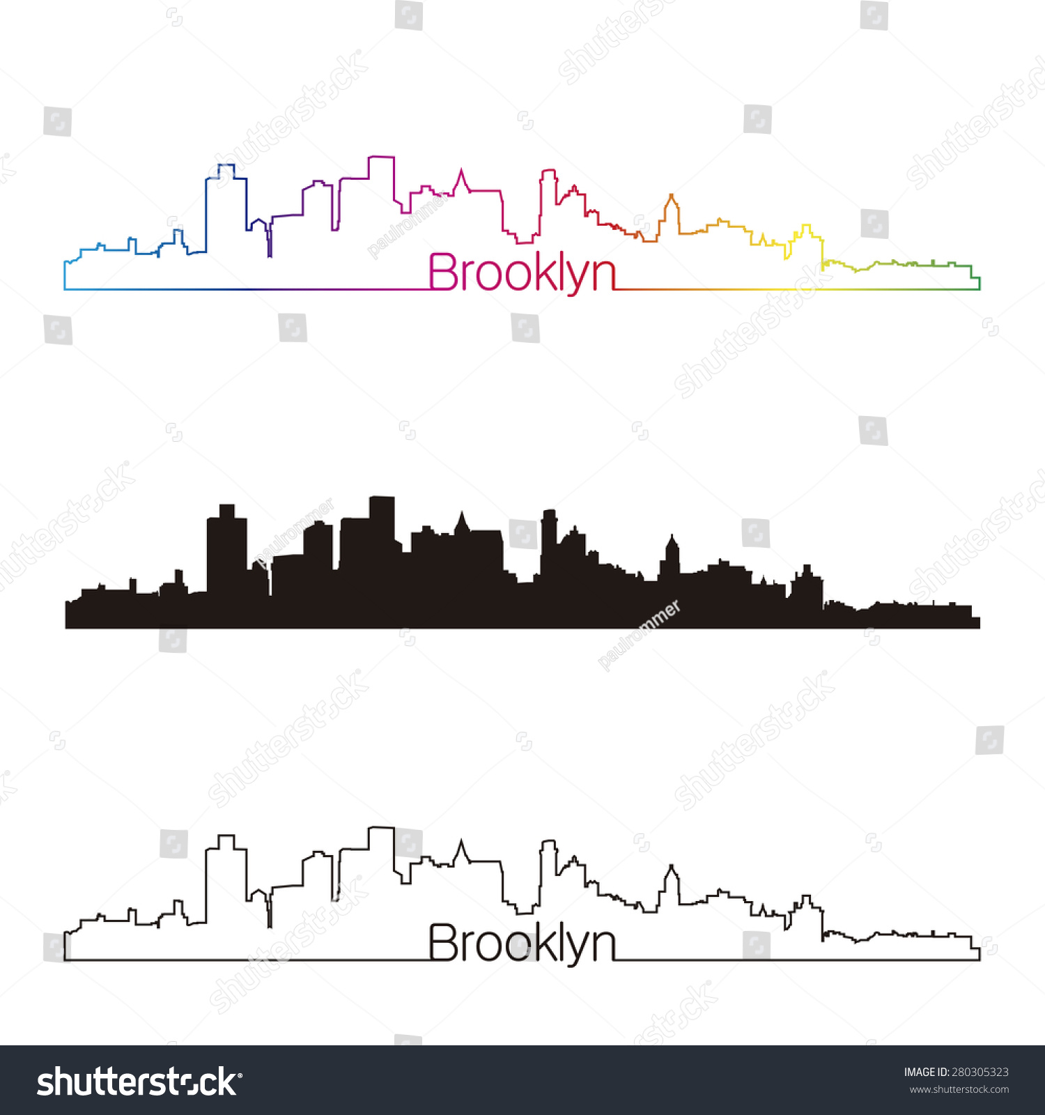 2,452 Brooklyn skyline Stock Vectors, Images & Vector Art | Shutterstock