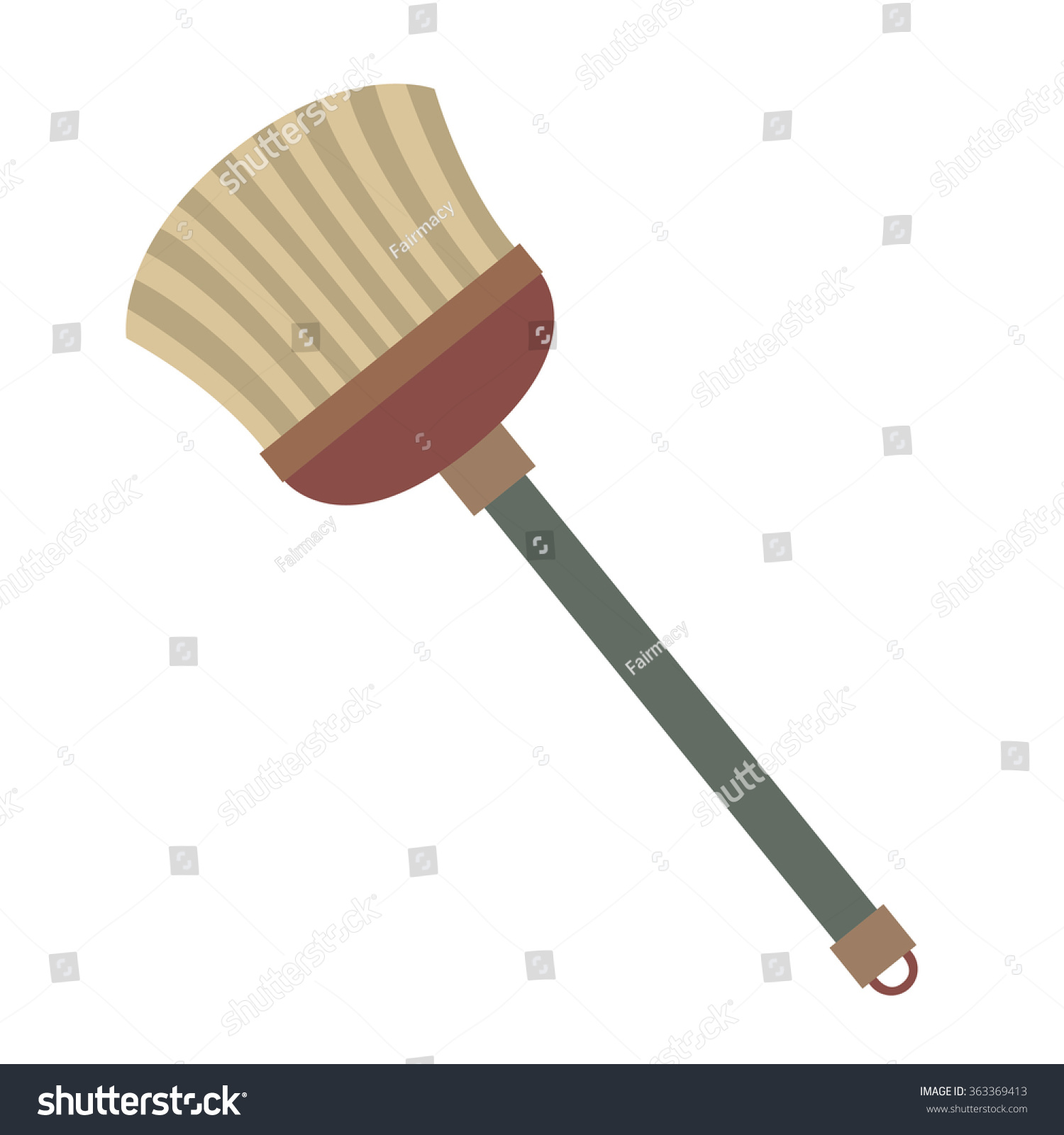 Broom Cartoon Vector Stock Vector (Royalty Free) 363369413