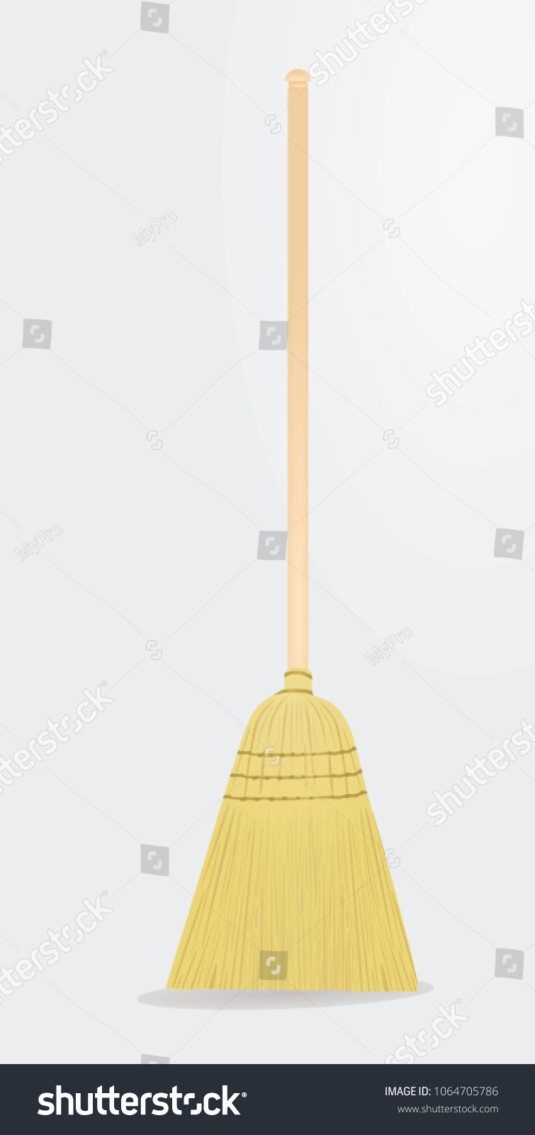 Broom Vector Illustration Stock Vector (Royalty Free) 1064705786 ...