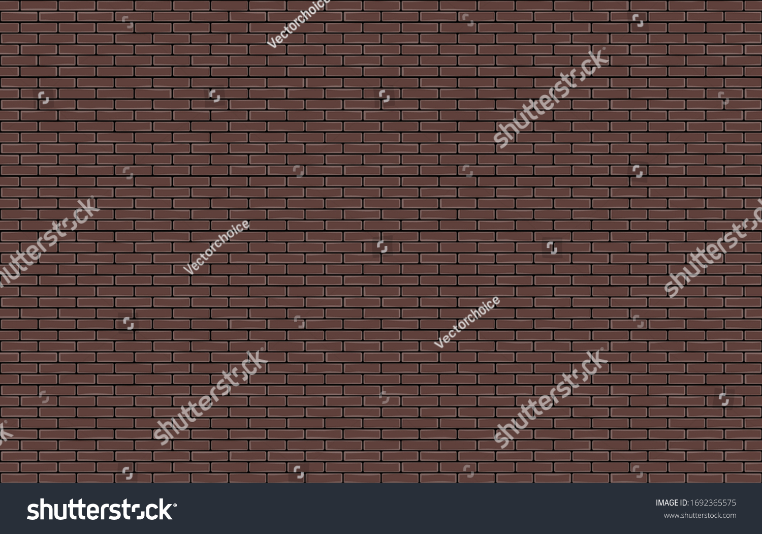 Braune Ziegelwand. Nahtlose Musterillustration für Vektorillustrationen ...
