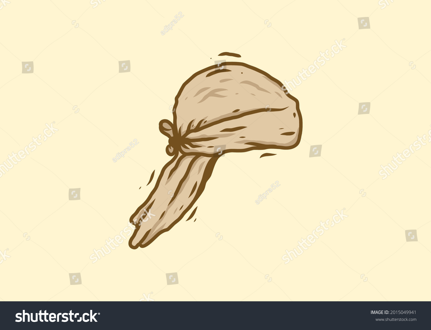 Brown Durag Illustration Drawing Design Stock Vector (Royalty Free ...