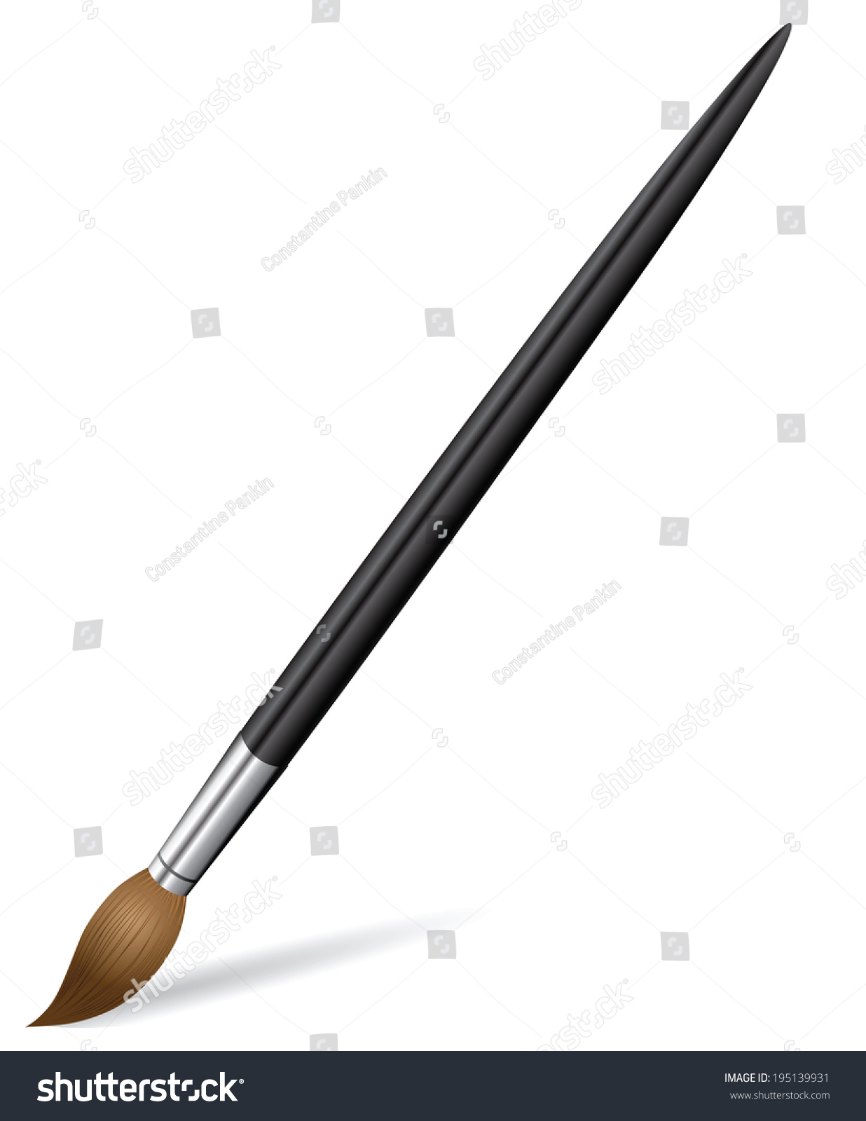 Pinsel zum Zeichnen mit einer dünnen: Stock-Vektorgrafik (Lizenzfrei ...