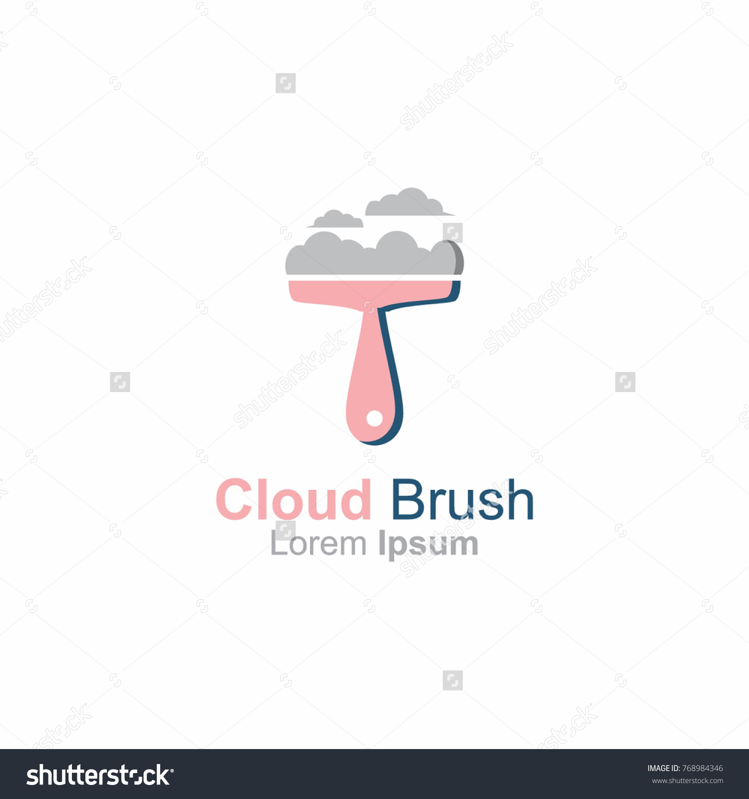 Brush Logo Vector Stock Vector (Royalty Free) 768984346