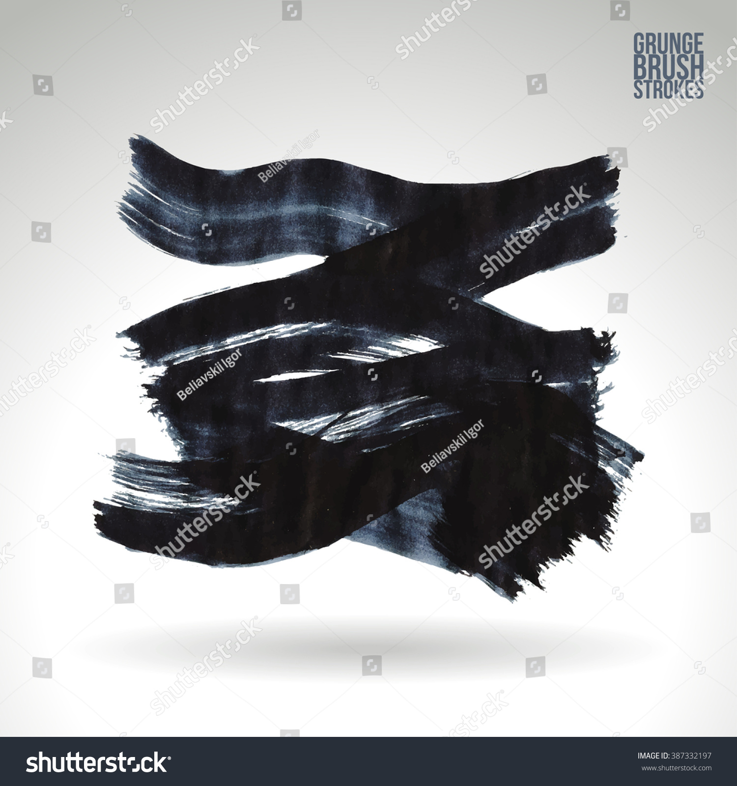 Brush Stroke Texture Vector Design Stock Vector (Royalty Free ...