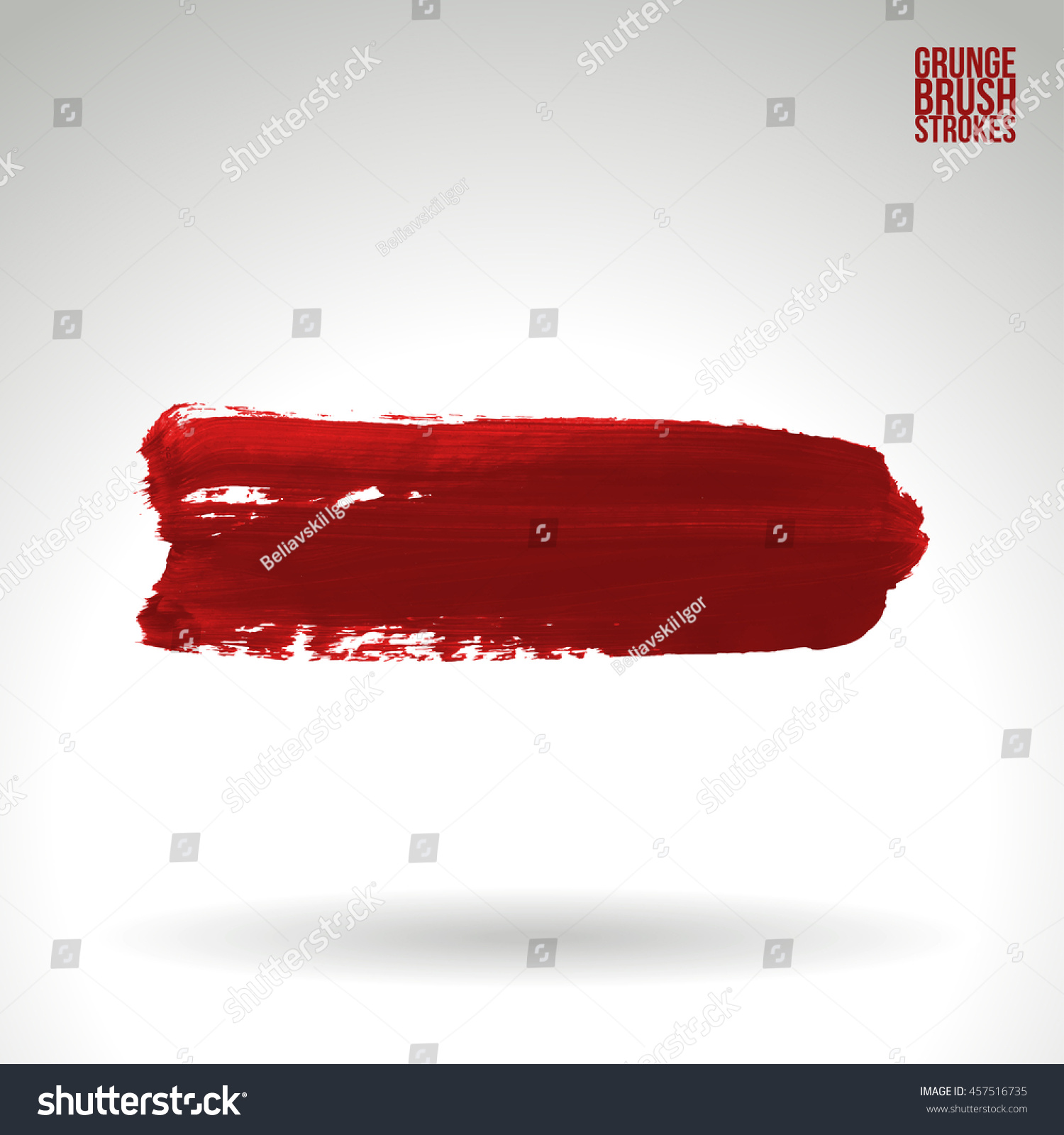 Brush Stroke Texture Vector Design Underline Stock Vector (Royalty Free ...