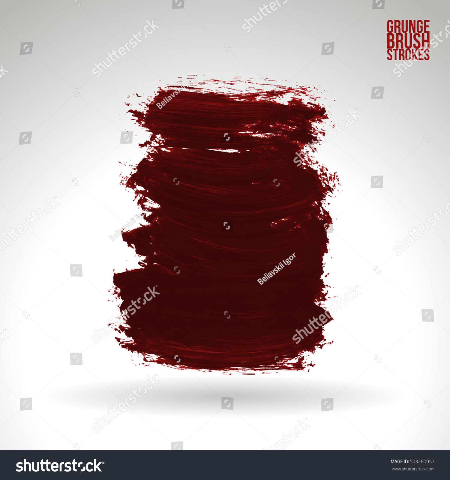 Brush Stroke Texture Vector Design Underline Stock Vector (Royalty Free ...
