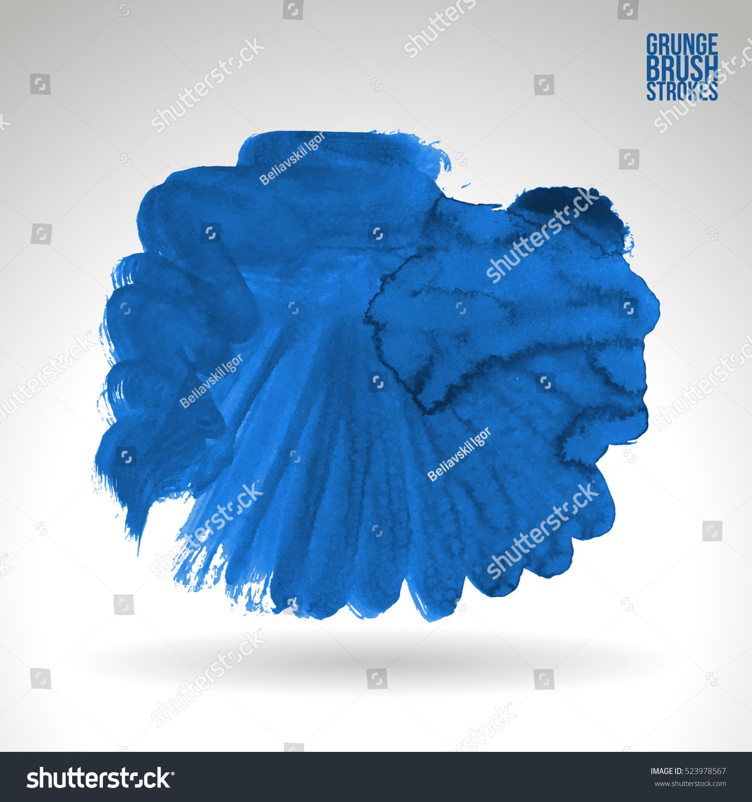 Brush Stroke Texture Vector Design Underline Stock Vector (Royalty Free ...