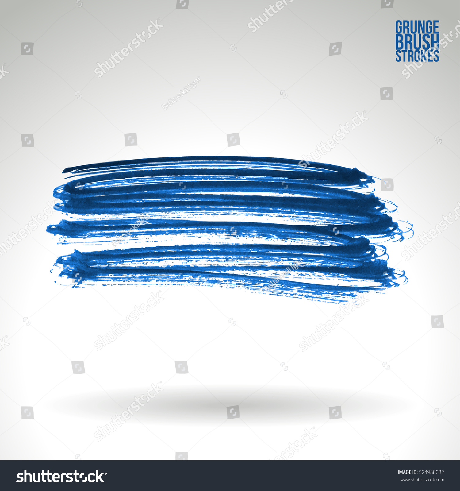 Brush Stroke Texture Vector Design Underline Stock Vector (Royalty Free ...