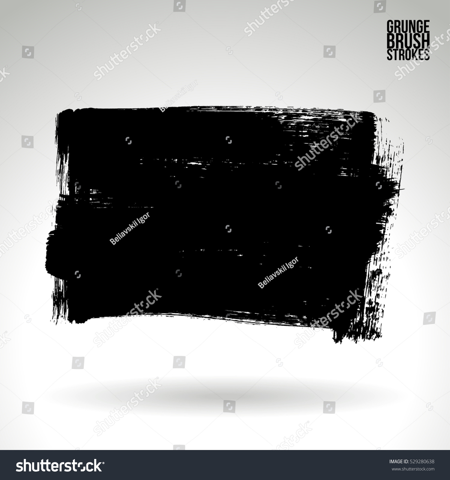 Brush Stroke Texture Vector Design Underline Stock Vector (Royalty Free ...