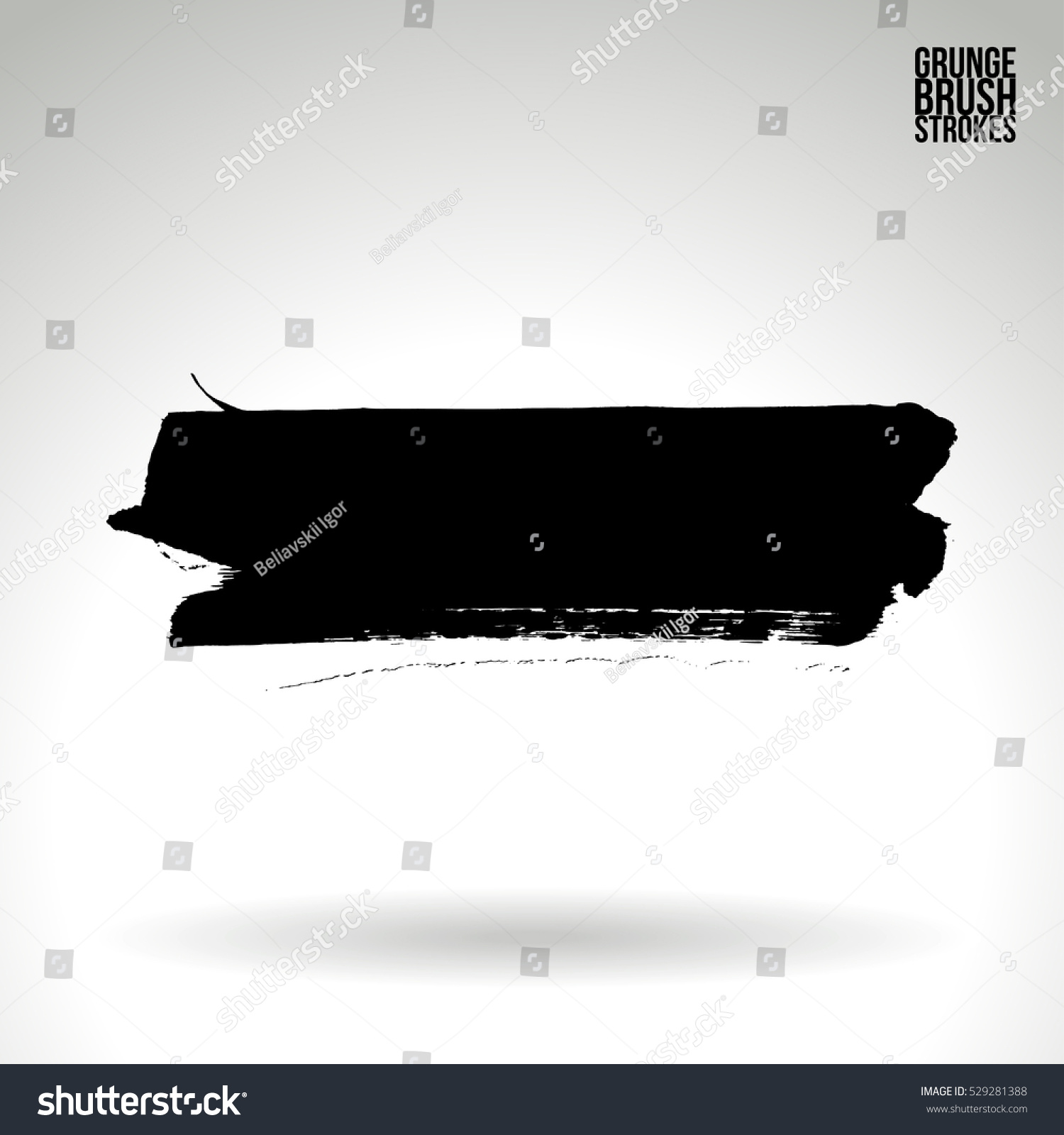 Brush Stroke Texture Vector Design Underline: vector de stock (libre de ...