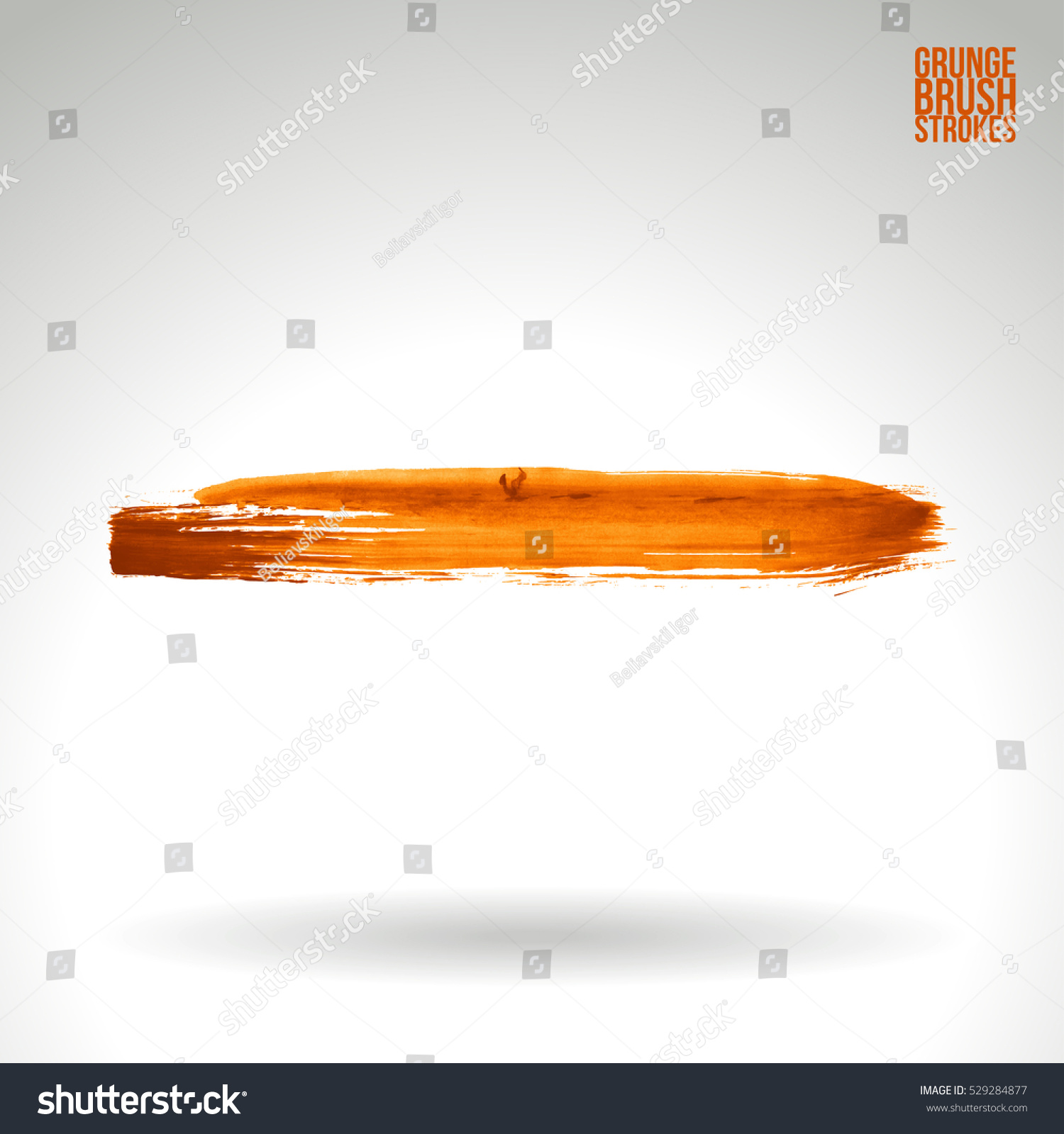 Brush Stroke Texture Vector Design Underline Stock Vector (Royalty Free ...