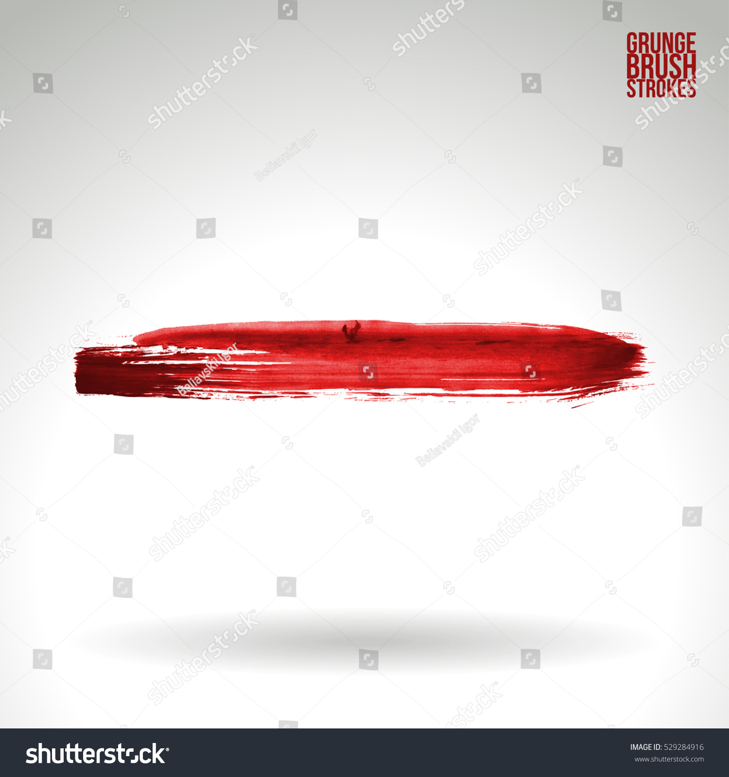 Brush Stroke Texture Vector Design Underline Stock Vector (Royalty Free ...