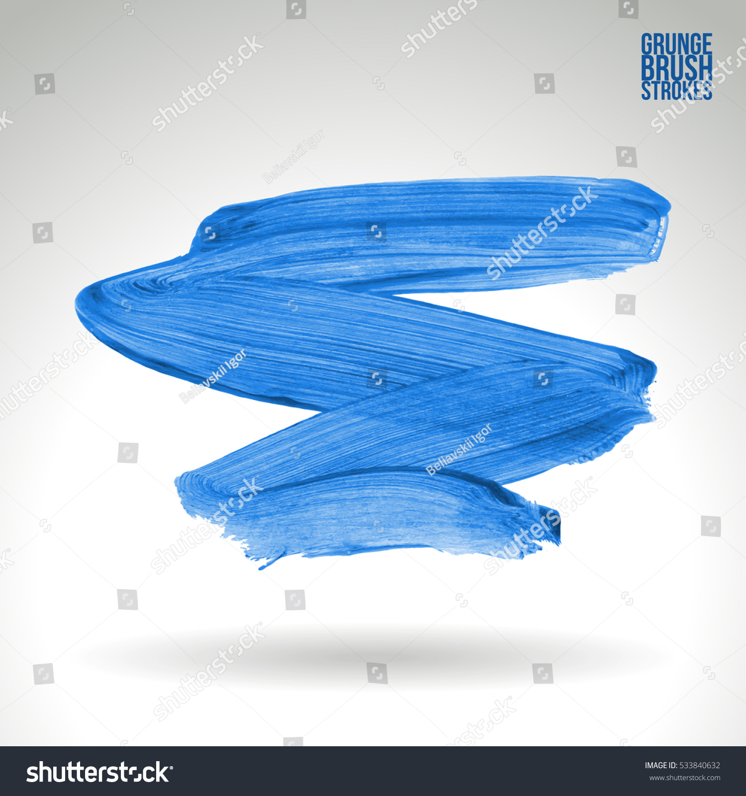 Brush Stroke Texture Vector Design Underline Stock Vector (Royalty Free ...