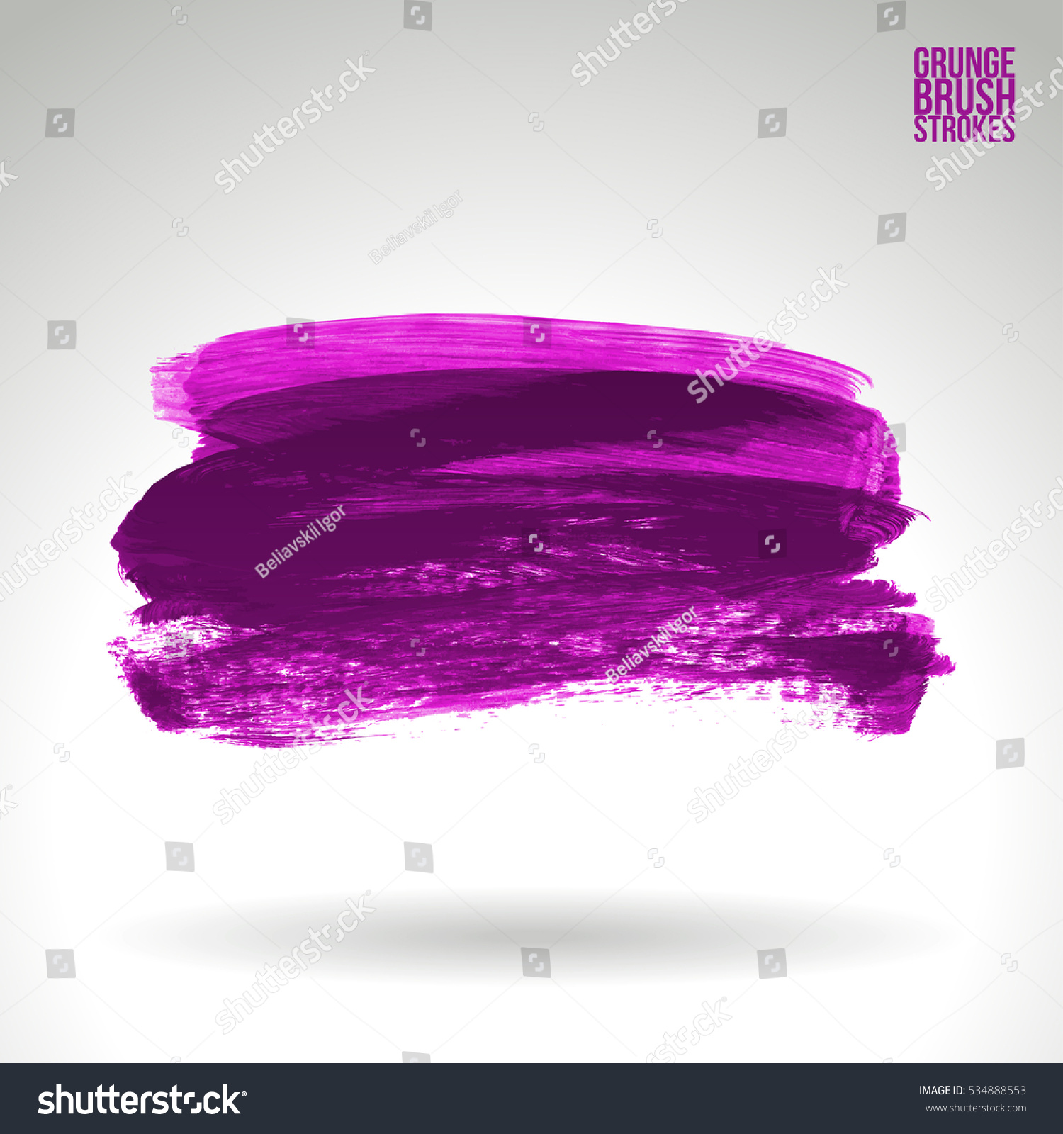 Brush Stroke Texture Vector Design Underline Stock Vector (Royalty Free ...