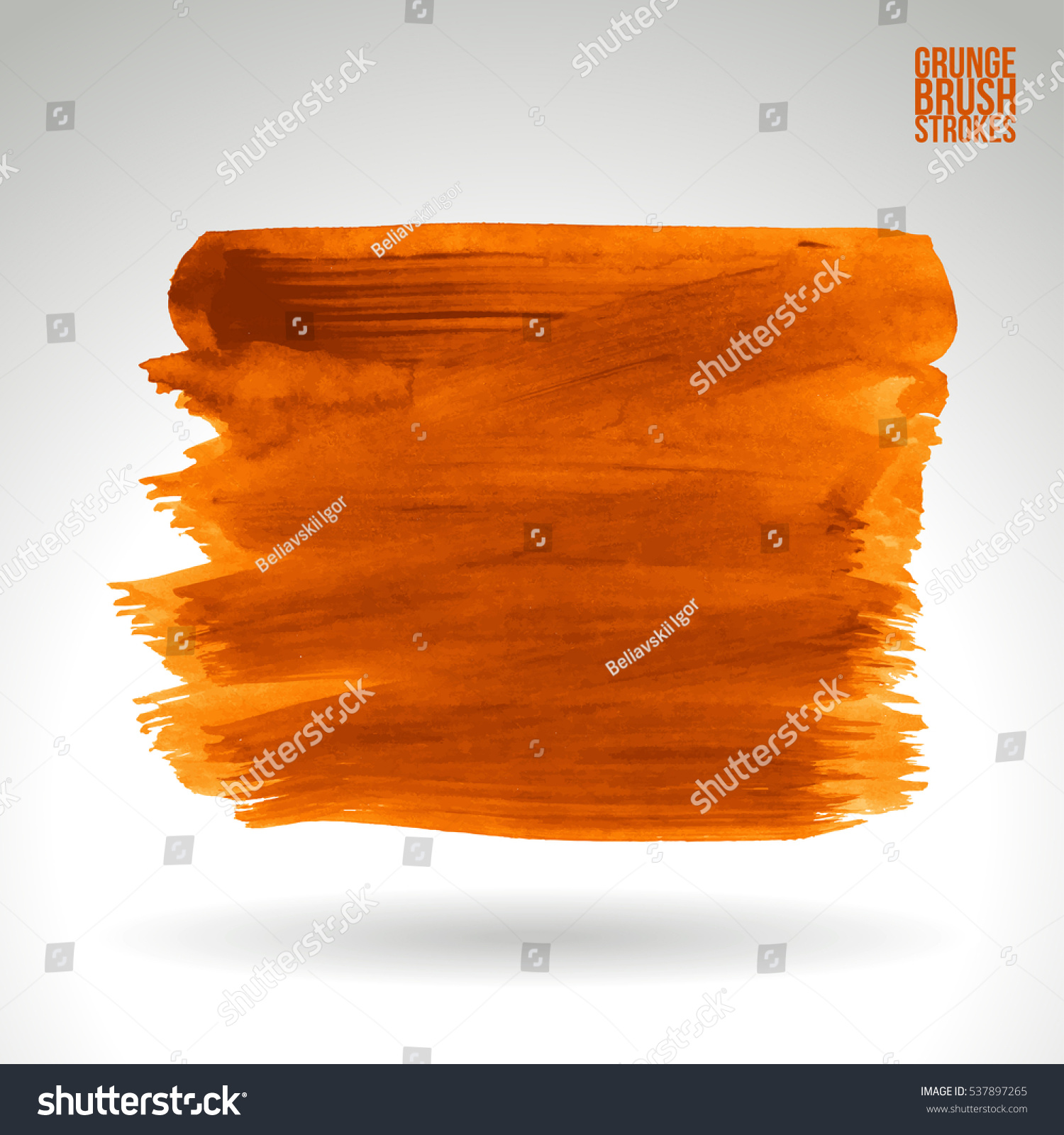 Brush Stroke Texture Vector Design Underline Stock Vector (Royalty Free ...