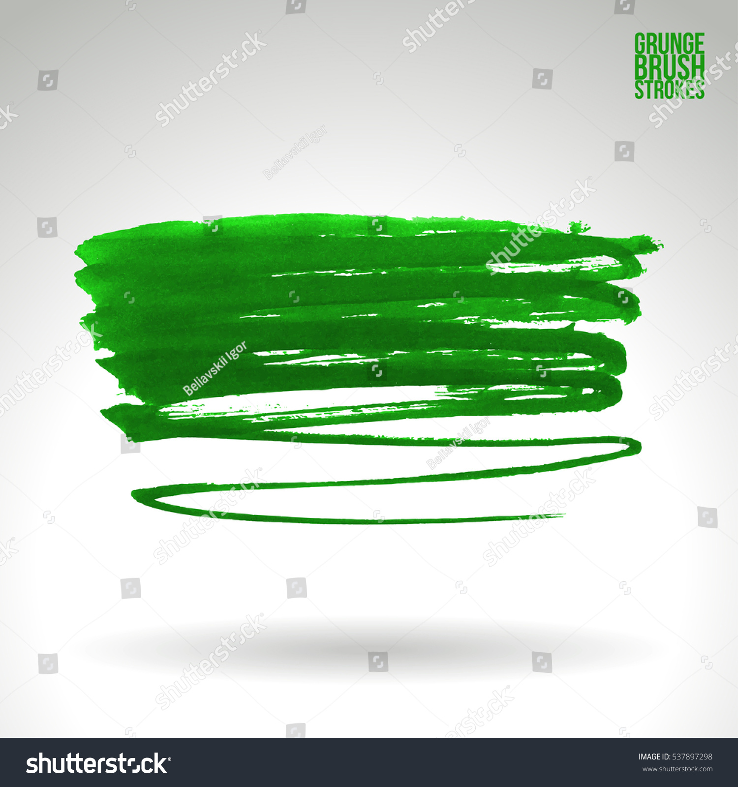 Brush Stroke Texture Vector Design Underline Stock Vector (Royalty Free ...