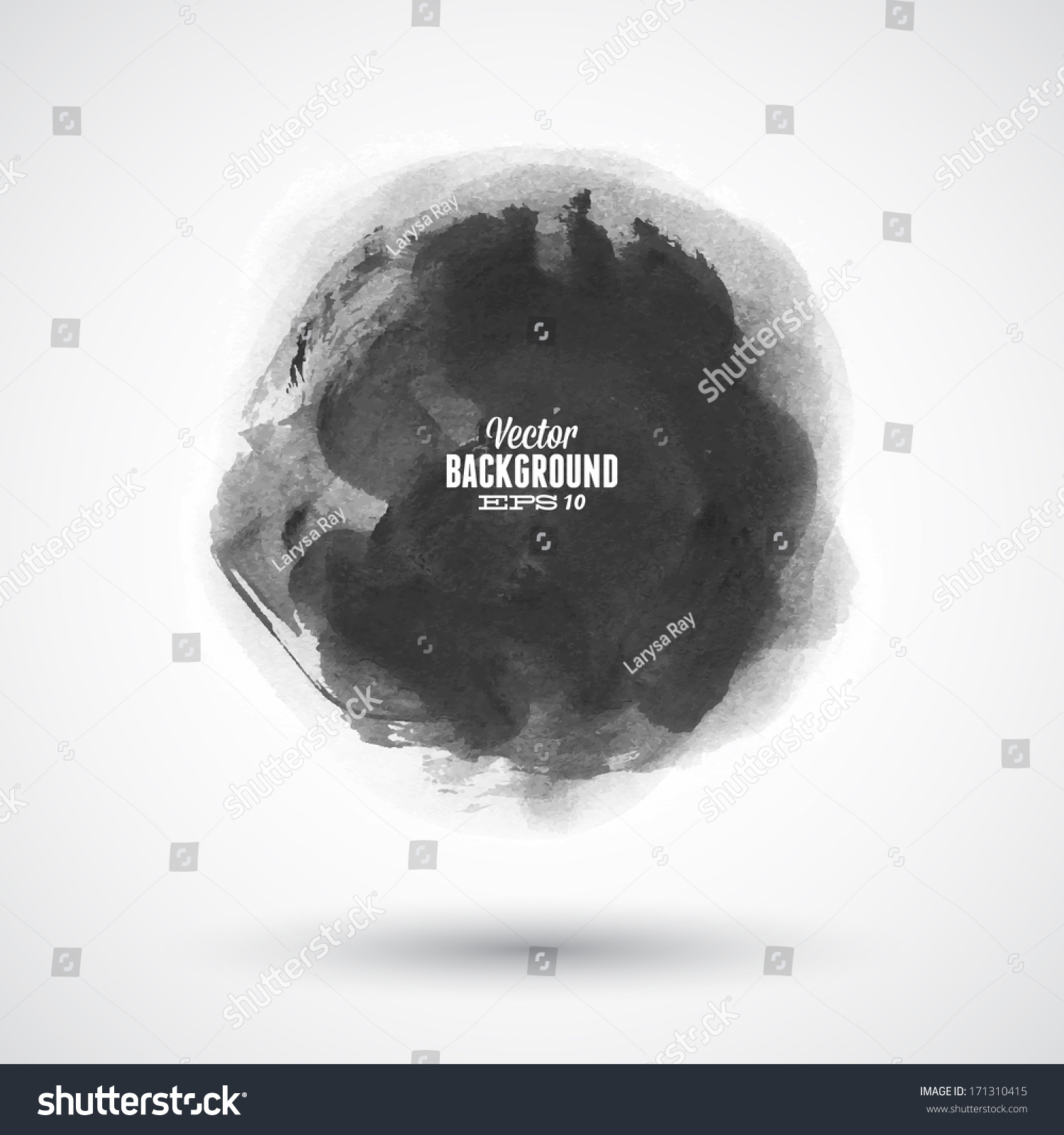 Brush Stroke Circle Texture Buttons Vector Stock Vector (Royalty Free ...