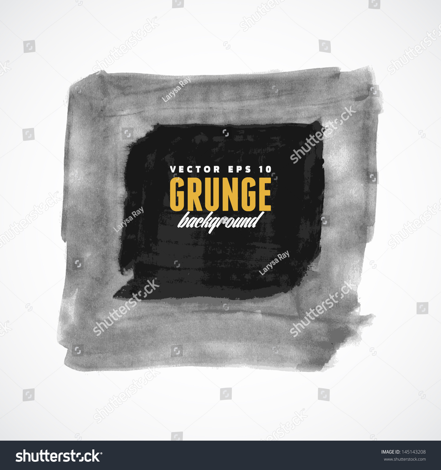 Brush Stroke Square Texture Buttons Vector Stock Vector (Royalty Free ...