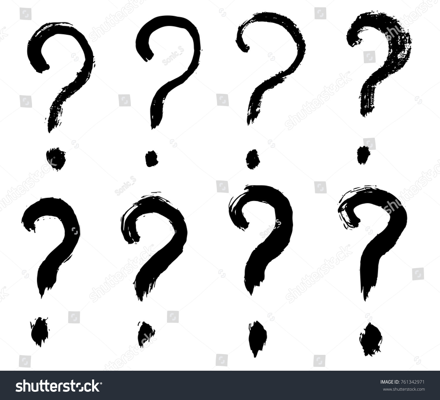 2,945 Question mark brush stroke Images, Stock Photos & Vectors ...