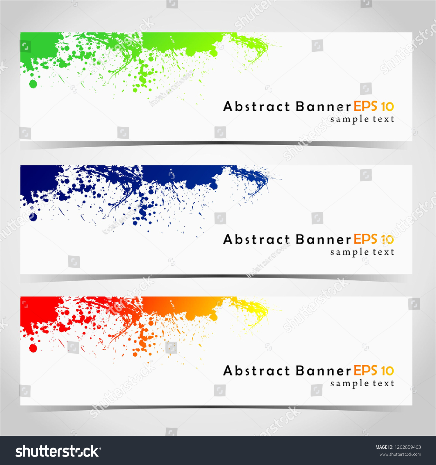 Brush Vector Banner: เวกเตอร์สต็อก (ปลอดค่าลิขสิทธิ์) 1262859463 ...