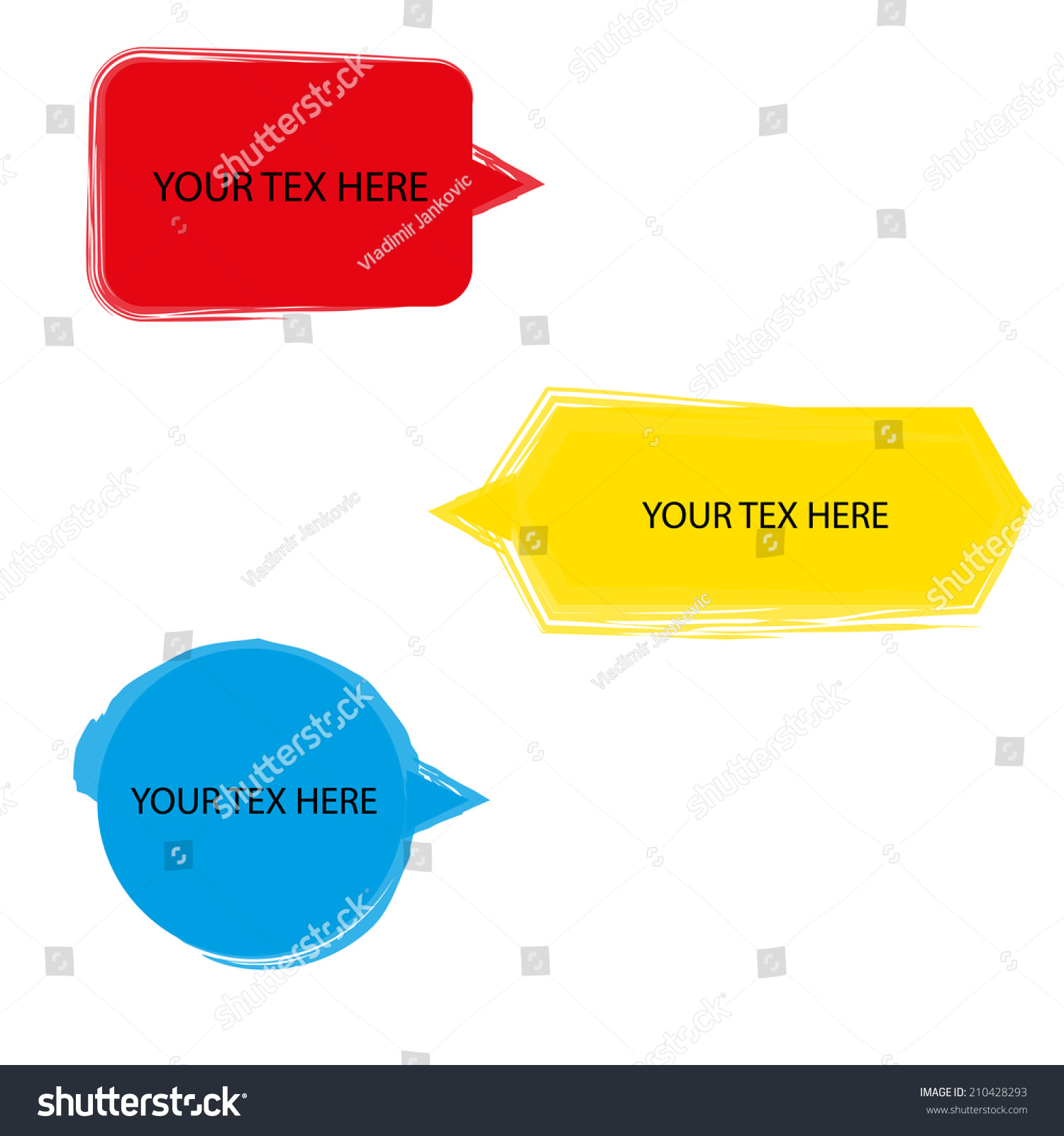 Brushed Color Icons Vector Stock Vector (Royalty Free) 210428293 ...