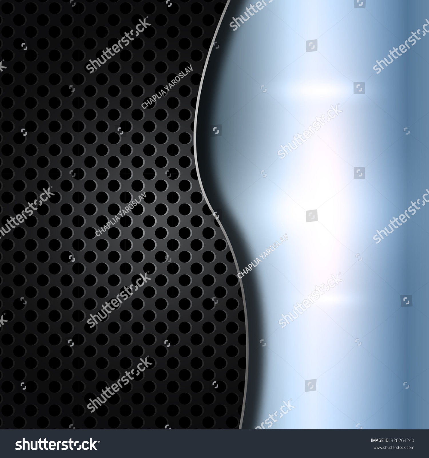 Brushed Metal Texture Template Stock Vector (Royalty Free) 326264240 ...