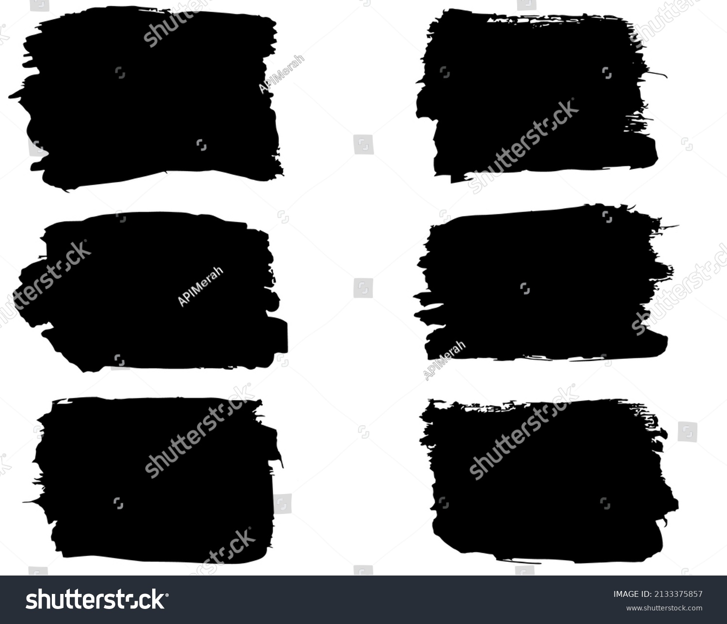 Brushstroke Vector Grunge Background Design Template Stock Vector ...