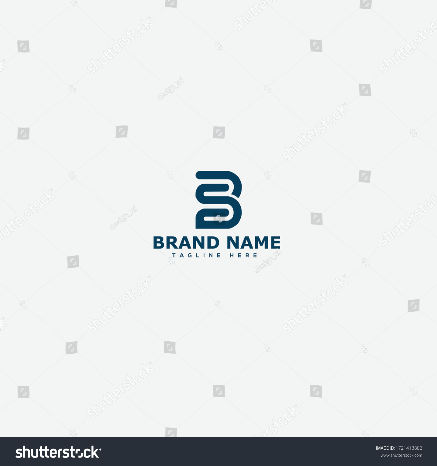 Bs Letter Logo Design Template Vector Stock Vector (Royalty Free ...