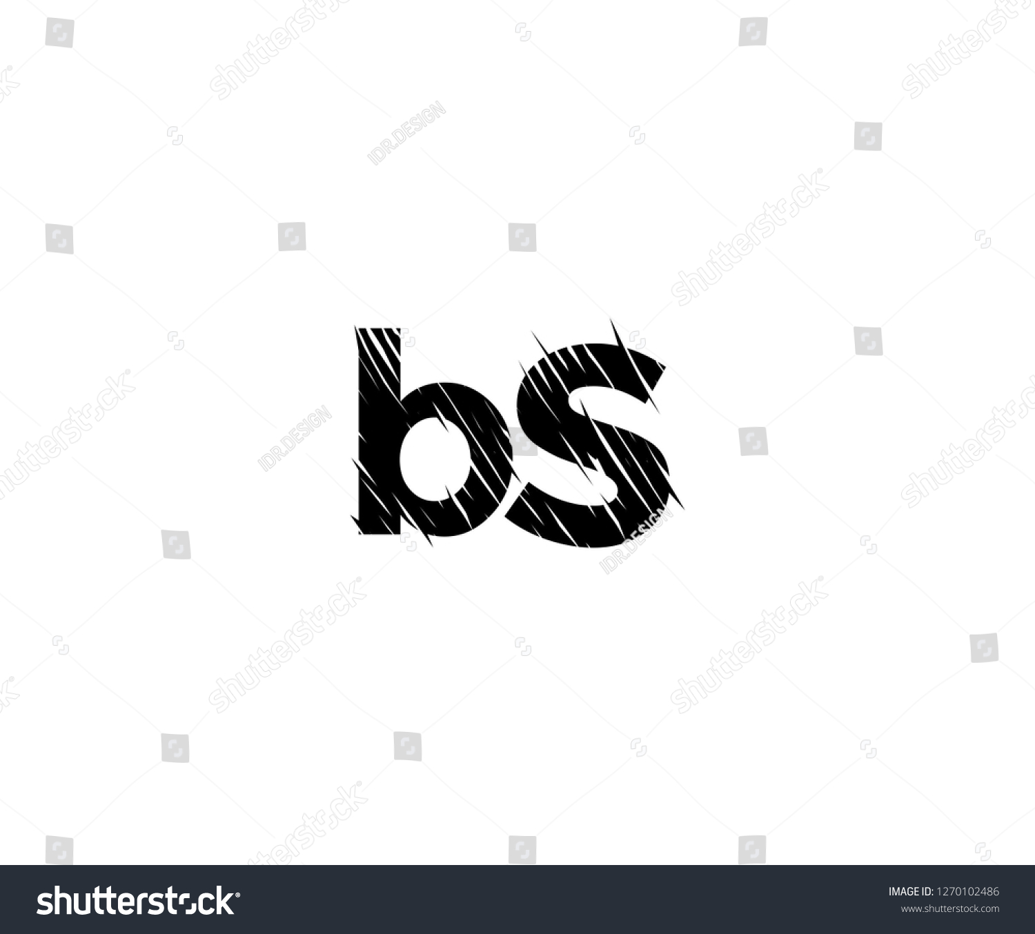 Bs Letter Scratch Hand Drawn Chalk Stock Vector (Royalty Free ...