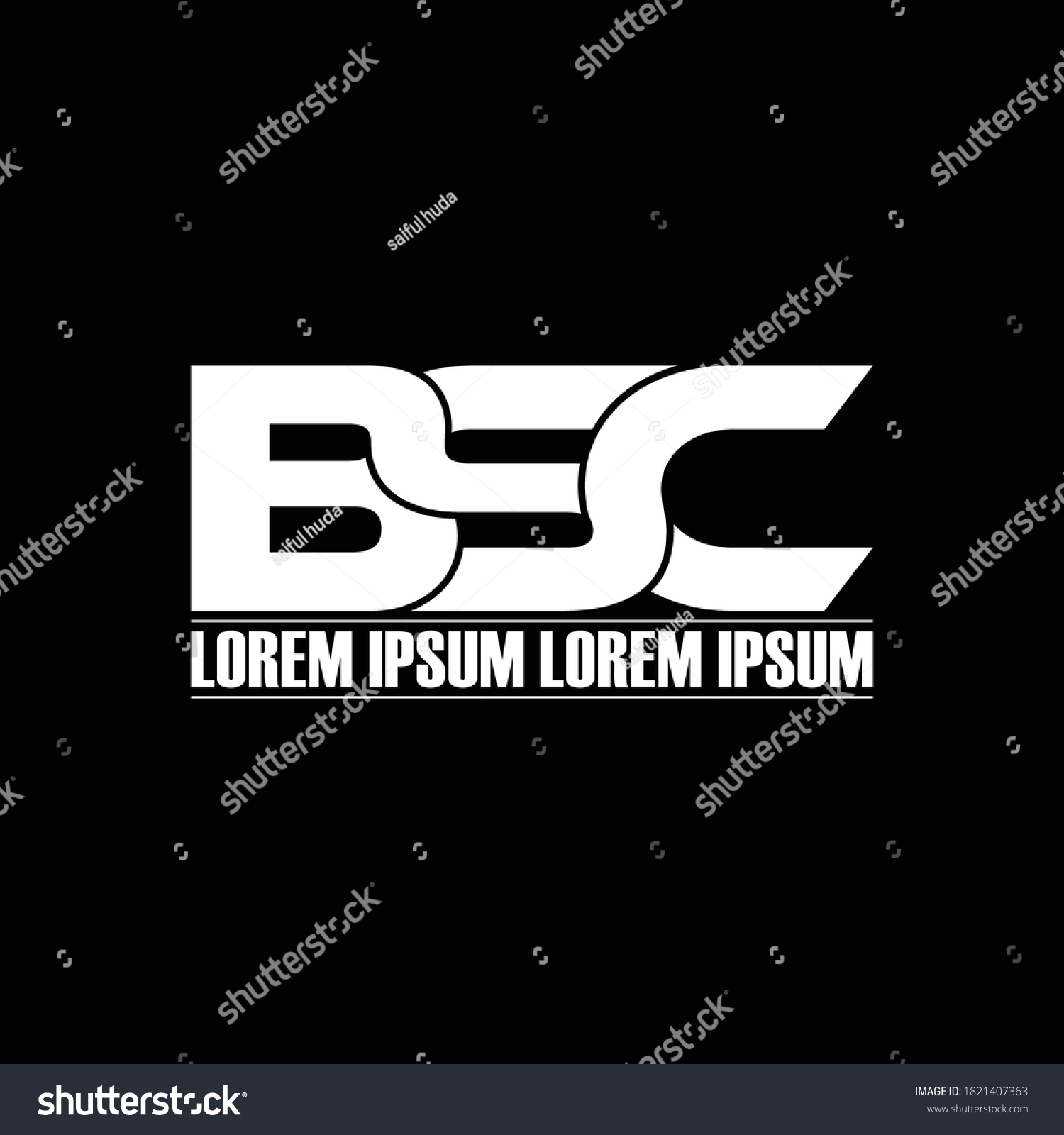 Bsc Letter Monogram Logo Design Vector Stock Vector (Royalty Free ...