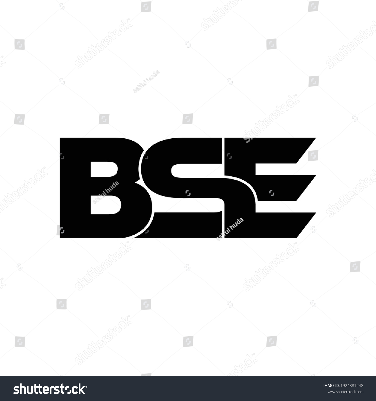 Bse Letter Monogram Logo Design Vector: เวกเตอร์สต็อก (ปลอดค่าลิขสิทธิ์ ...